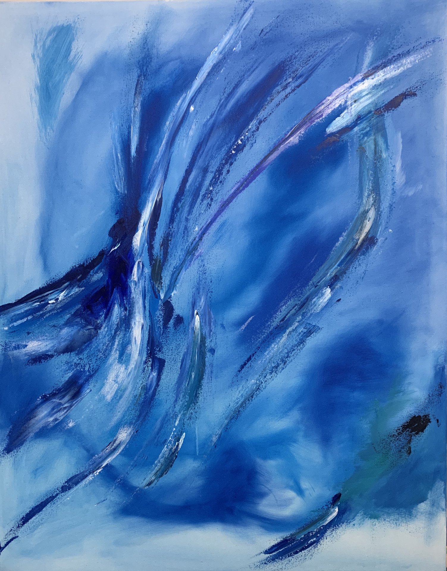 Energía de rayos azules Pintura de Gino Parisi - Jose Art Gallery