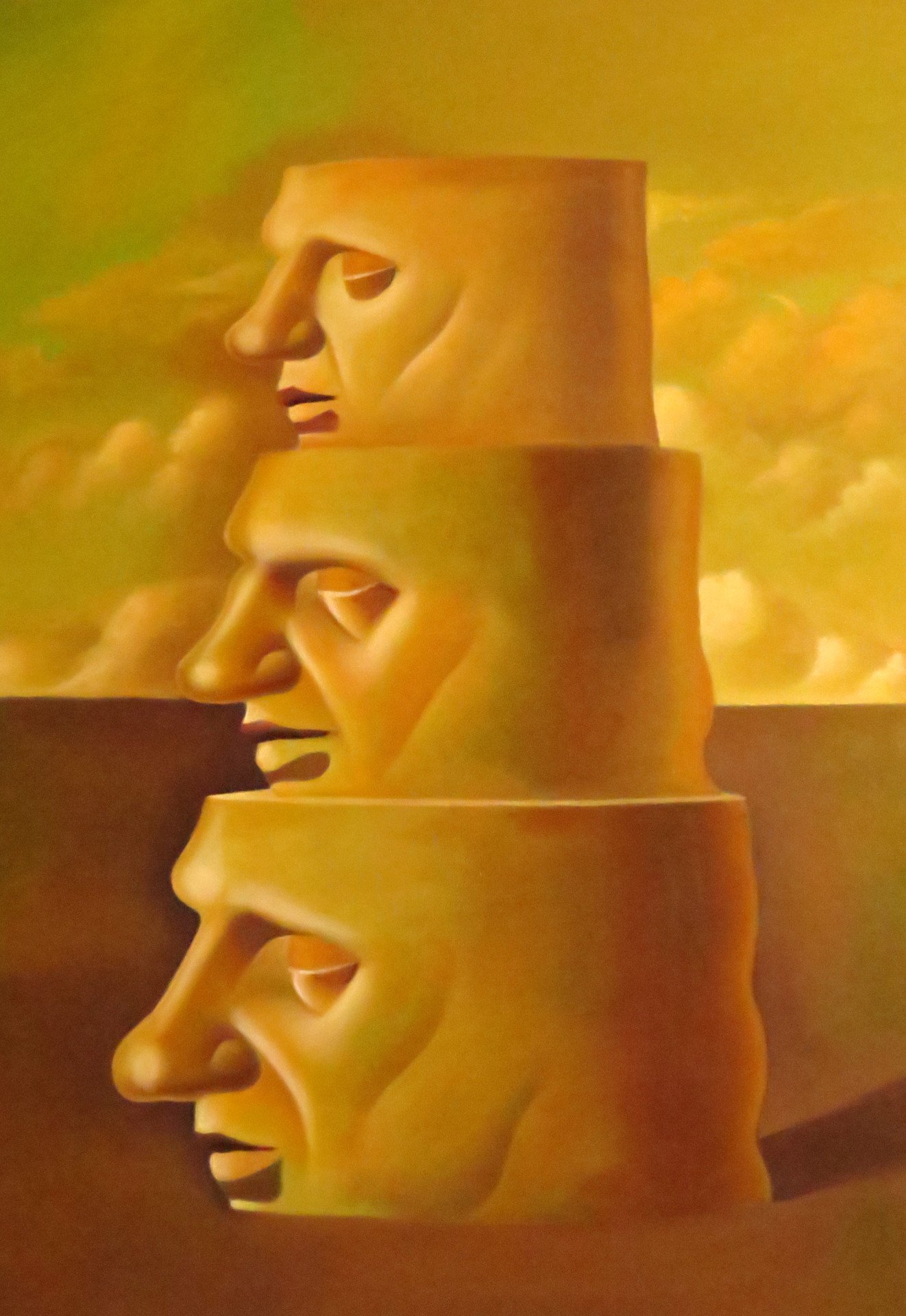 Sleep, wakefulness and death Painting by Ruben Cukier