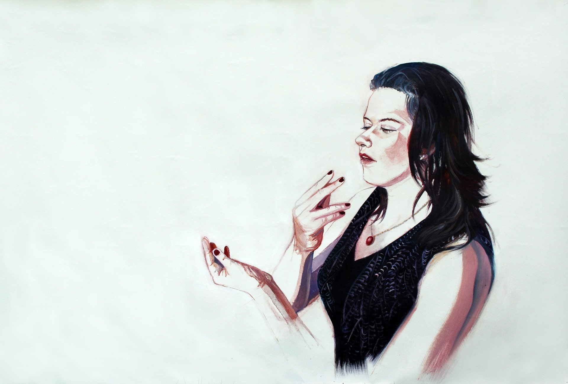 Missing object V Painting by Szabrina Maharita