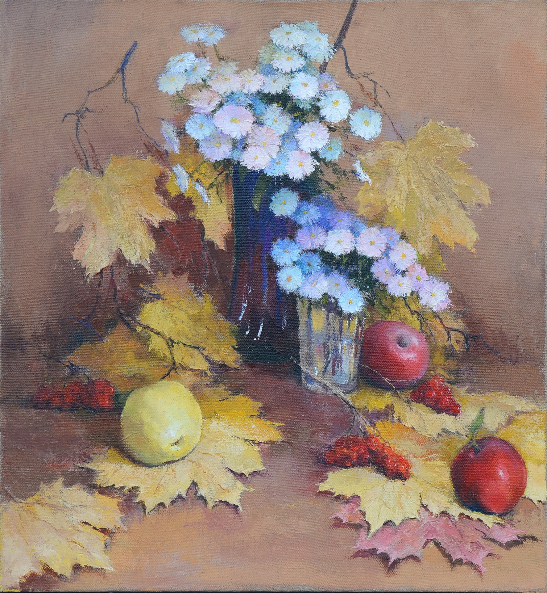 Autumn flowers Painting by IGOR MAISTRUK - Jose Art Gallery