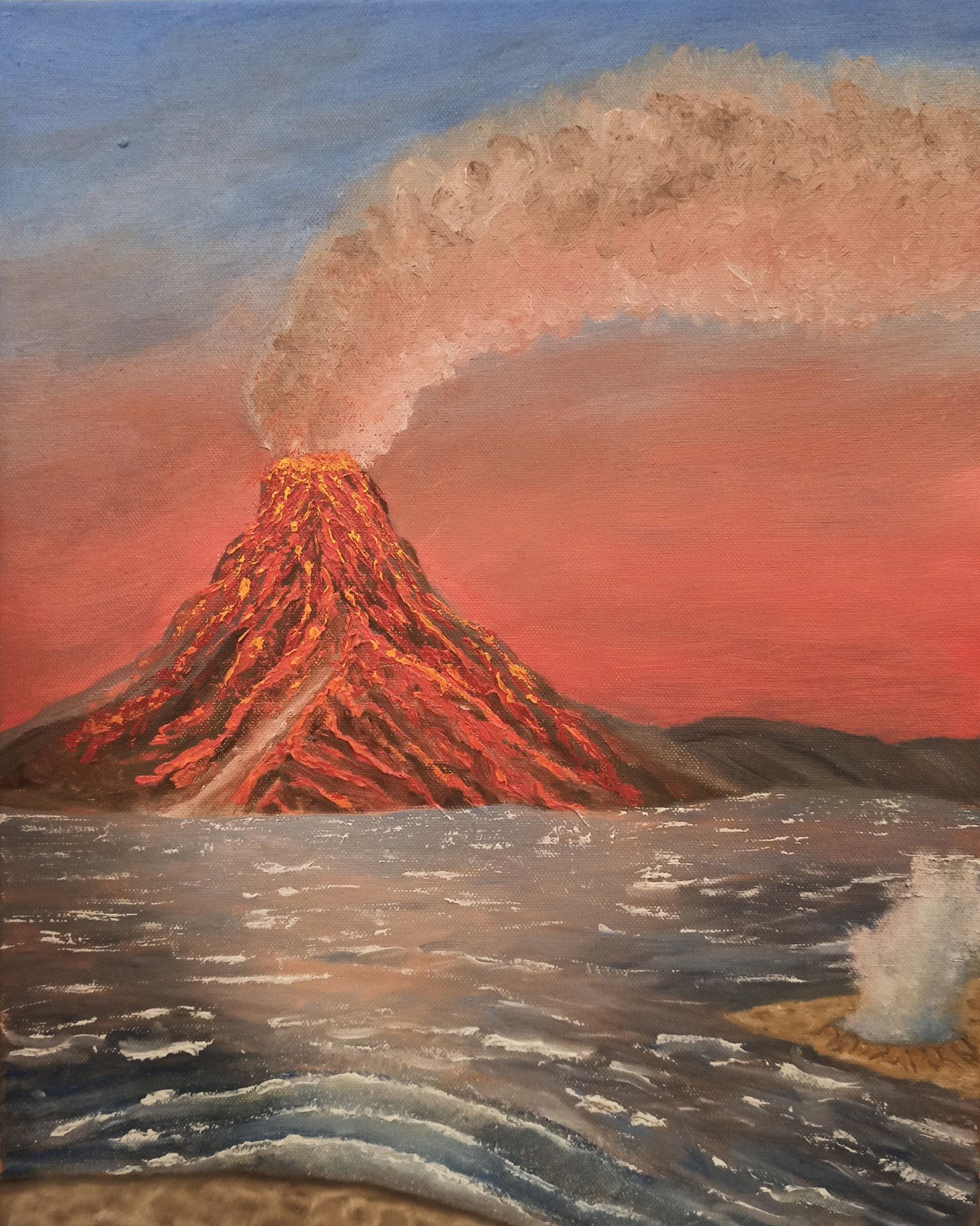 Geyser Painting by Roman Kravchenko - Jose Art Gallery