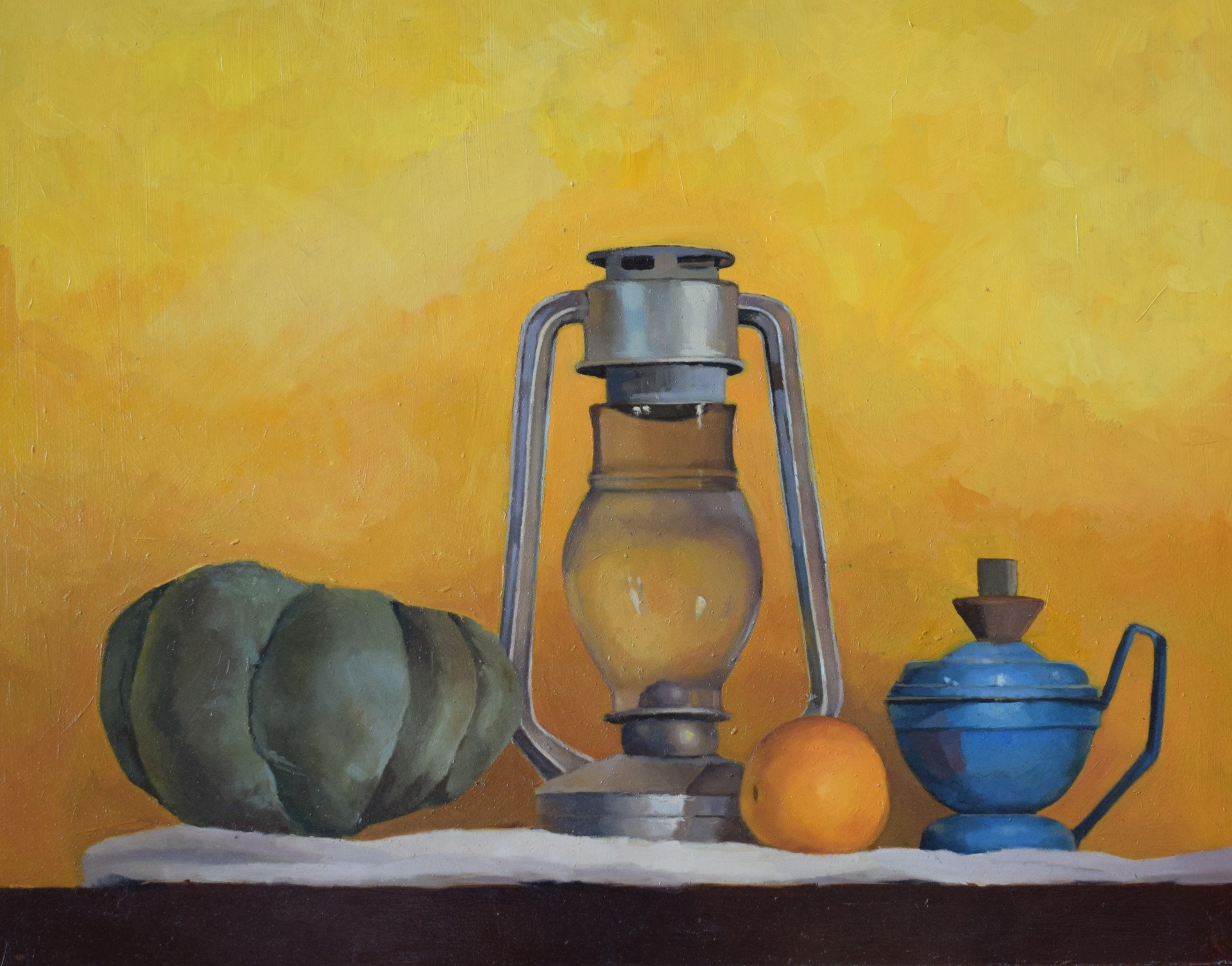 Still life in bright colors Painting by Anna Malykhina