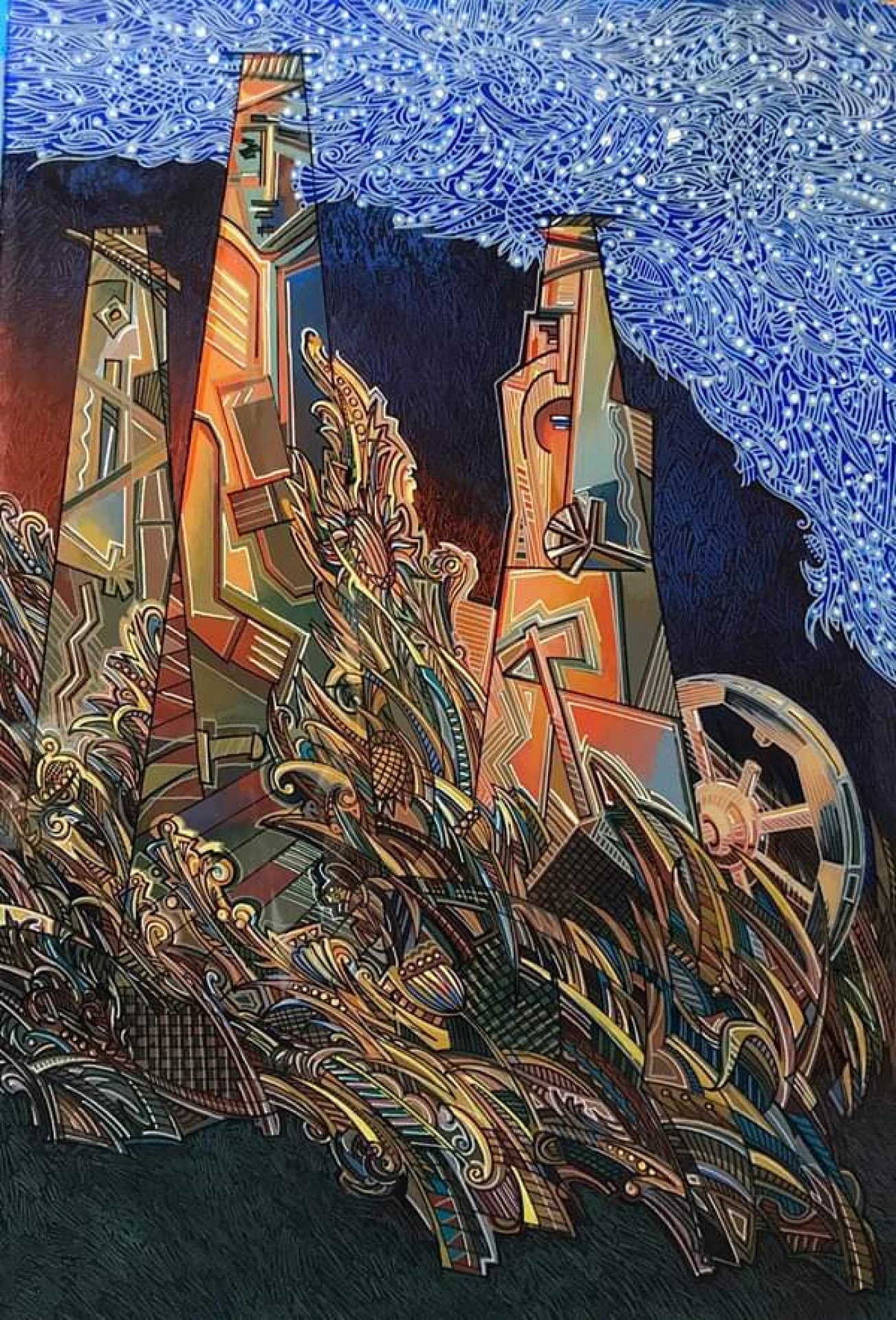 Milky Way Painting by Bogdan Savytskyi - Jose Art Gallery