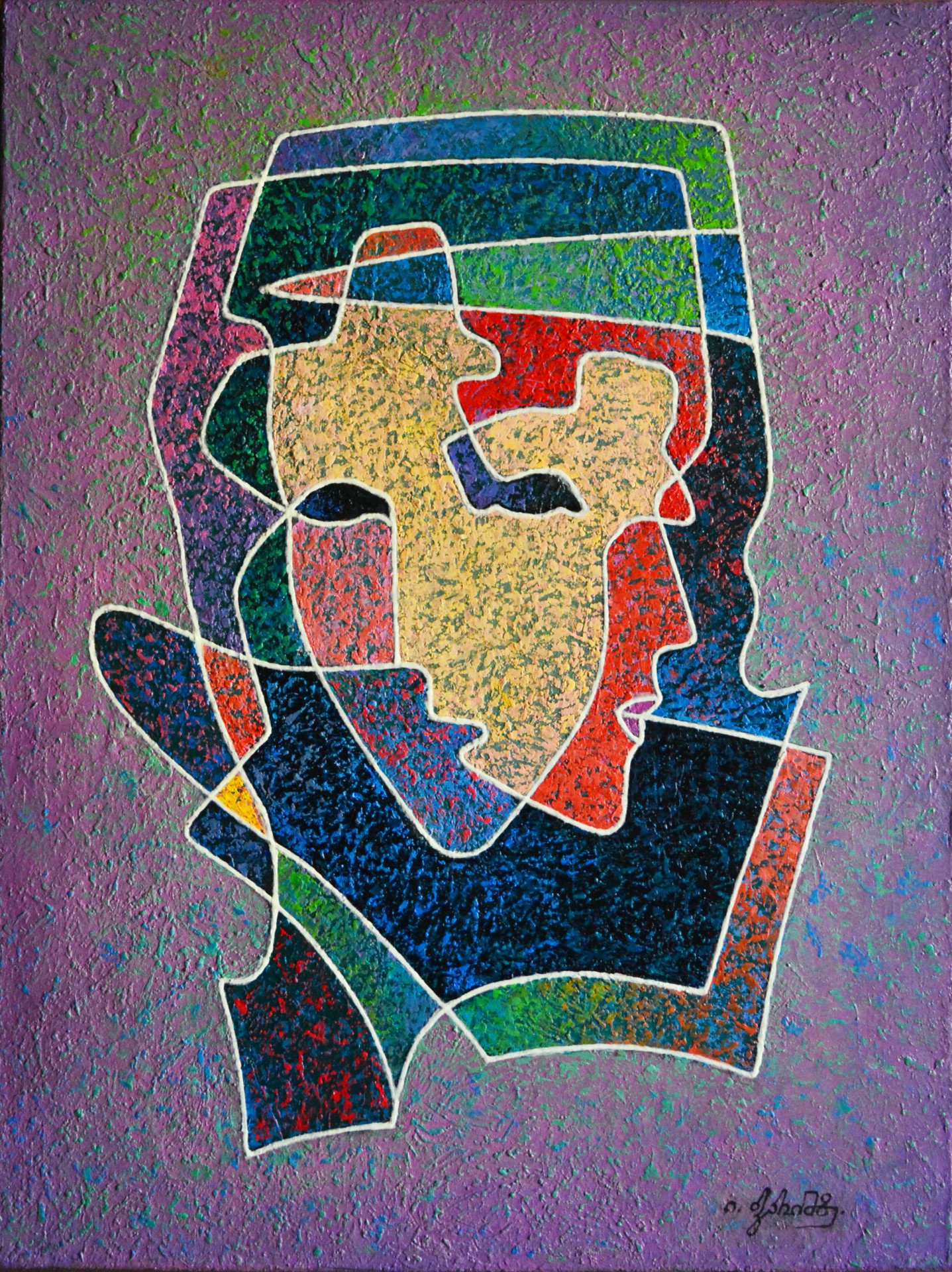 Time and space Painting by Irakli Farimze - Jose Art Gallery