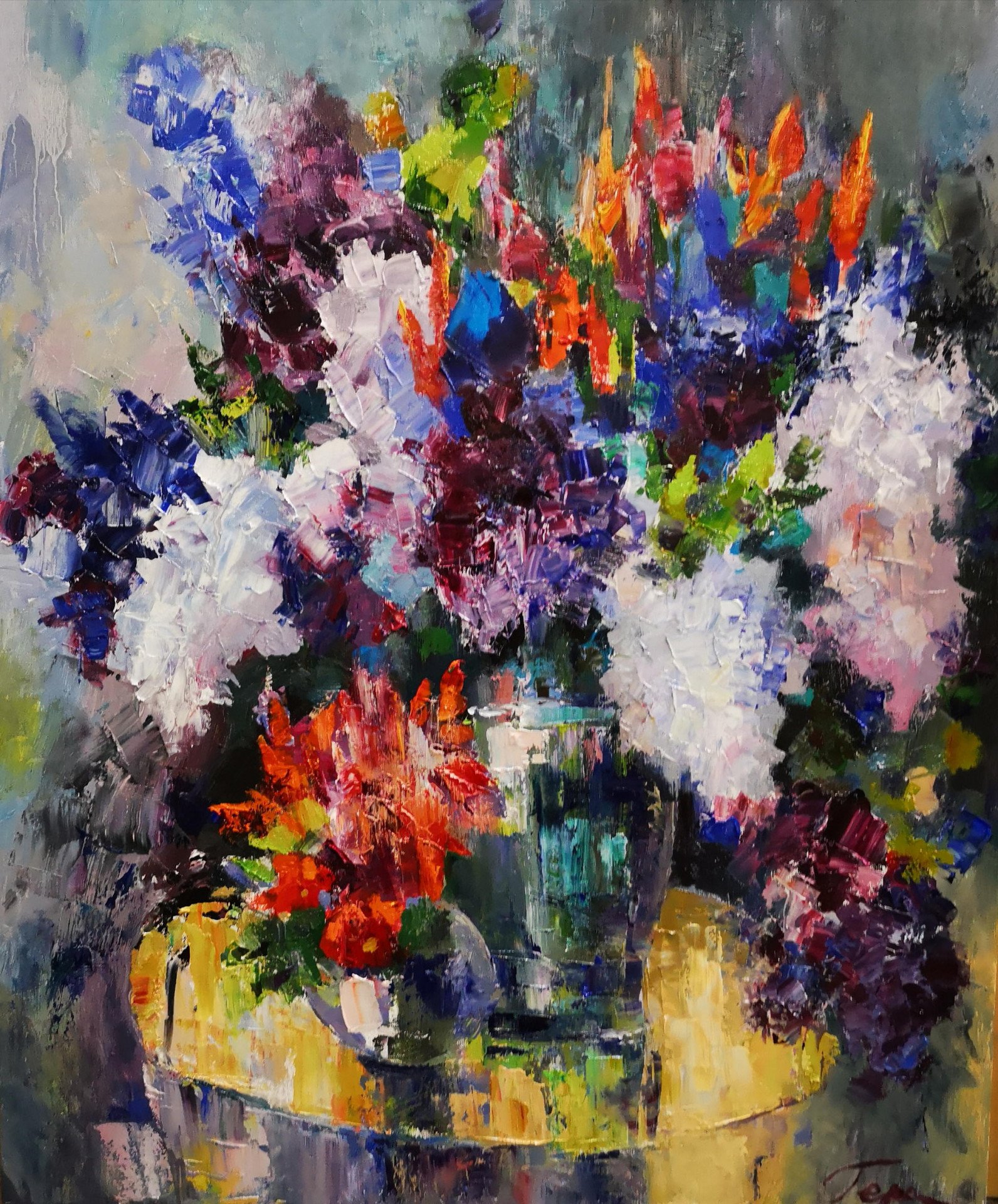 Dance of flowers Painting by Natalia Gerasimenko