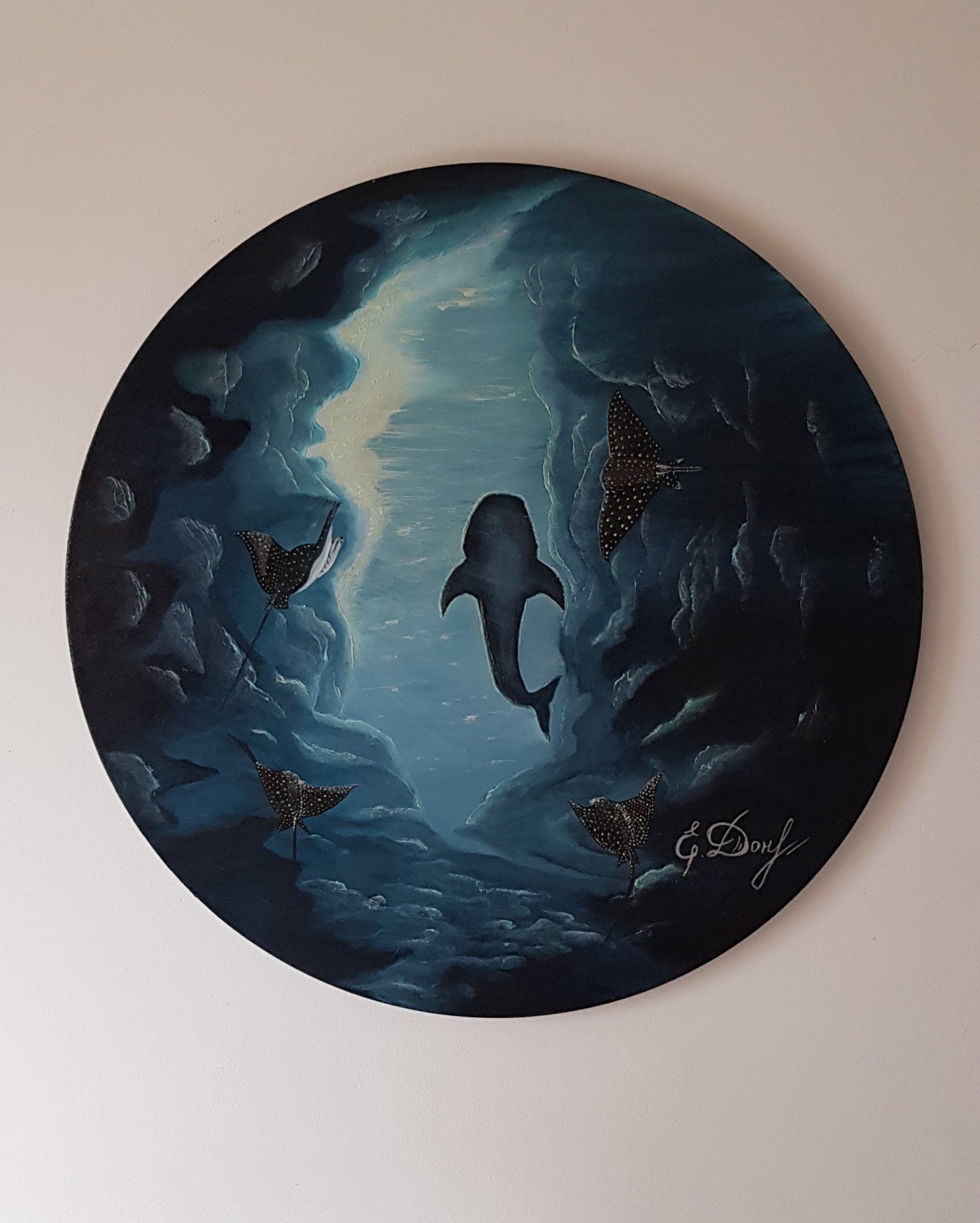 Out of the abyss Painting by Ekaterina Donskaya