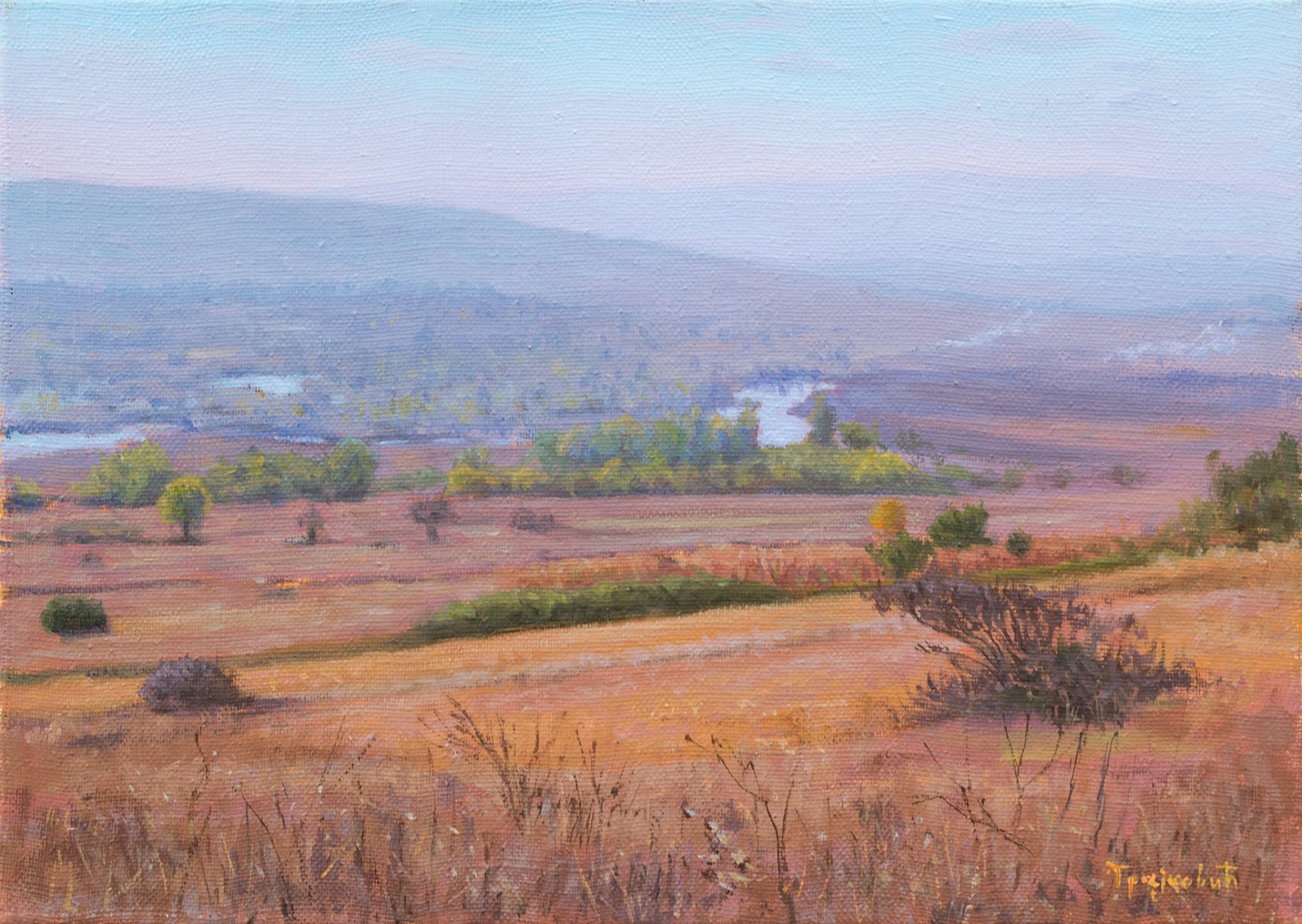 Autumnal Panorama Painting by Dejan Trajkovic