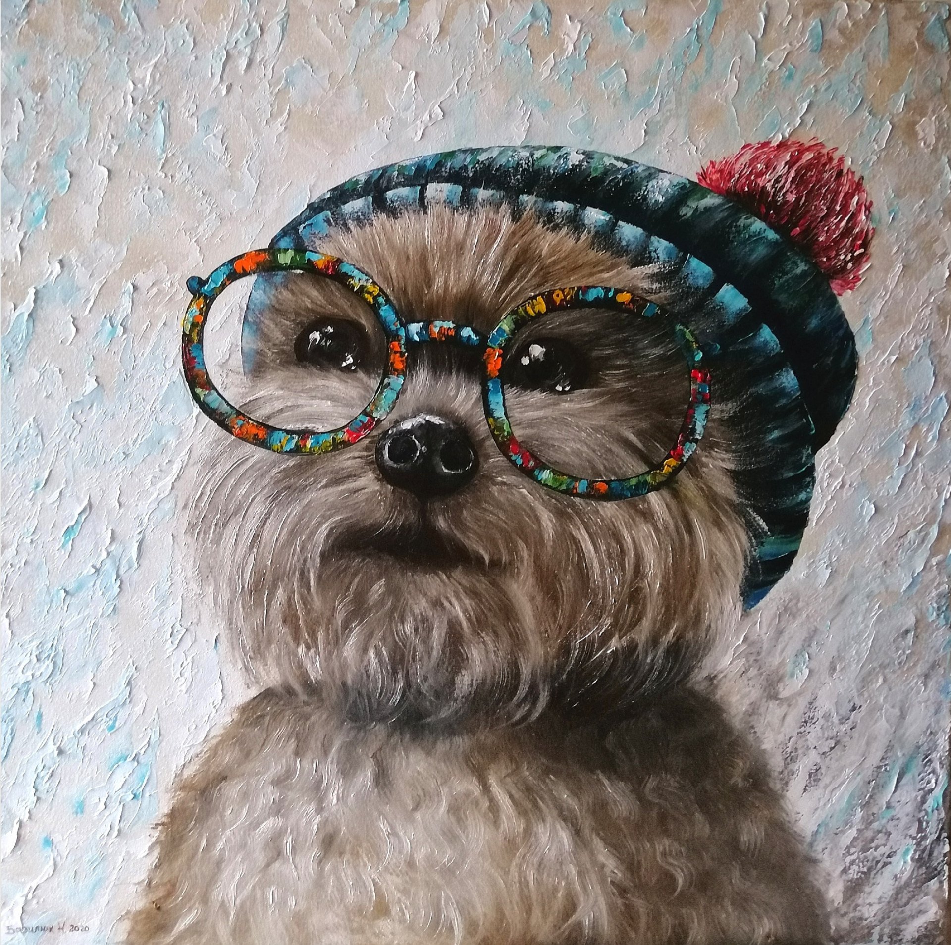 Handsome Archie Painting by Nataliia Bazyliuk