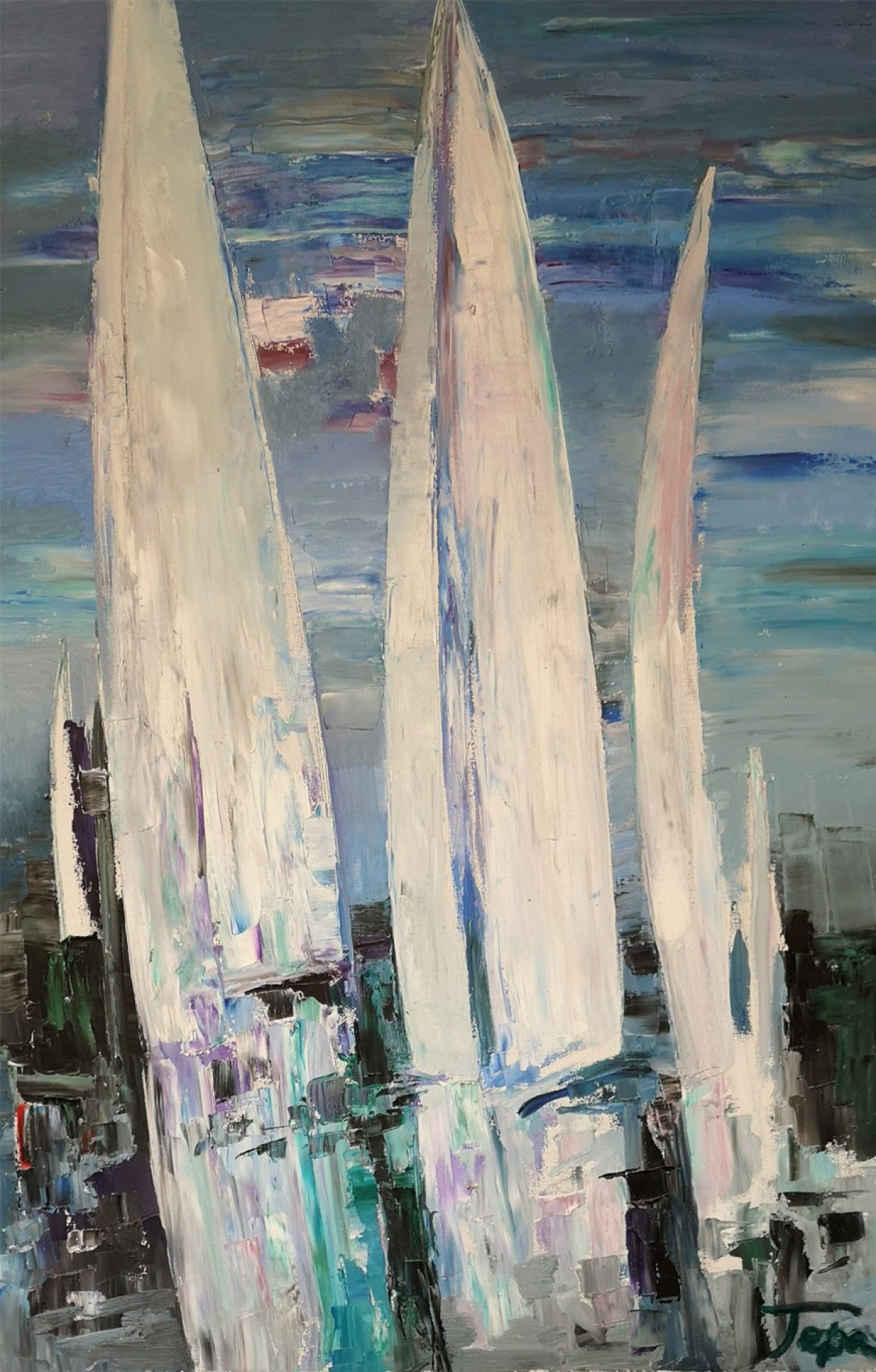 Sea breeze Painting by Natalia Gerasimenko
