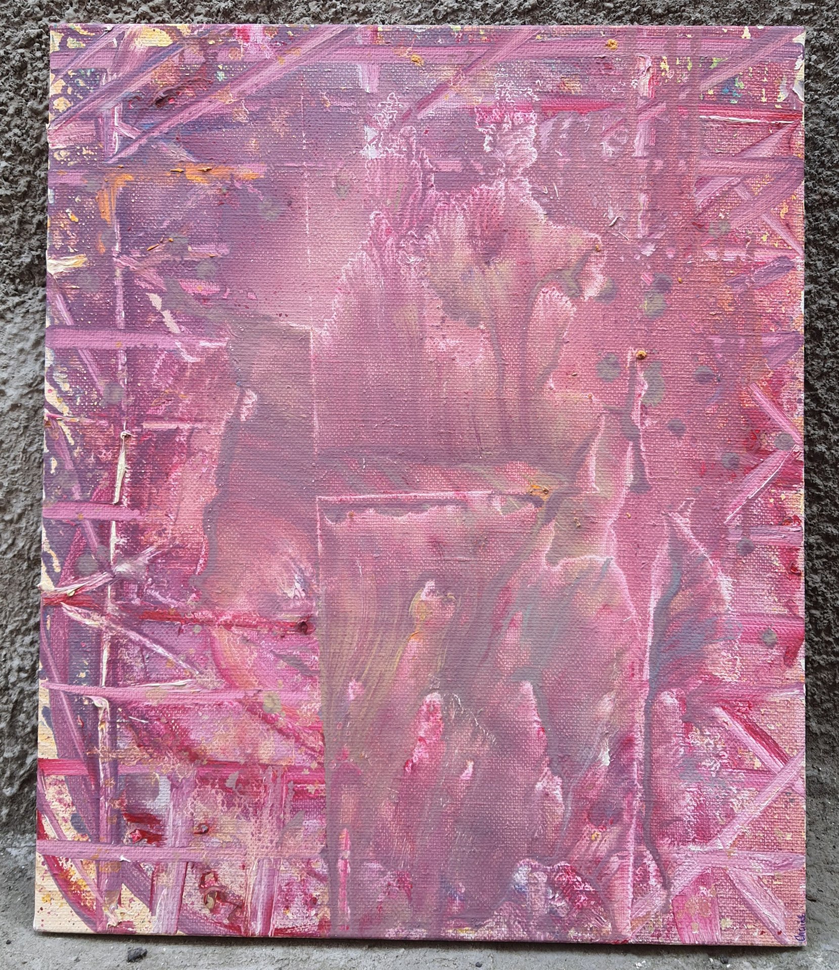 The sea is on fire Painting by Valeriya Slatvinskaya