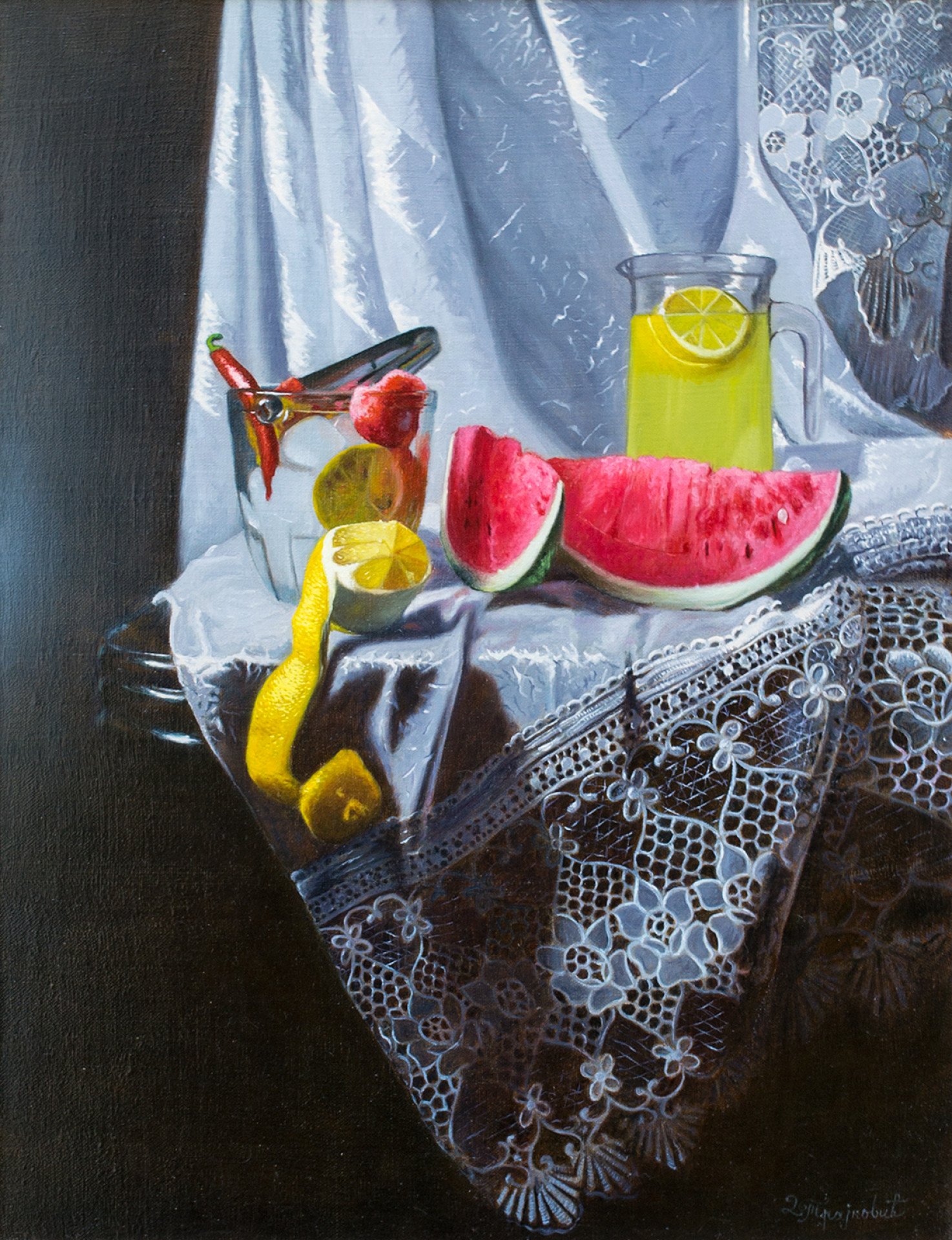 Hot and Cold Painting by Dejan Trajkovic - Jose Art Gallery