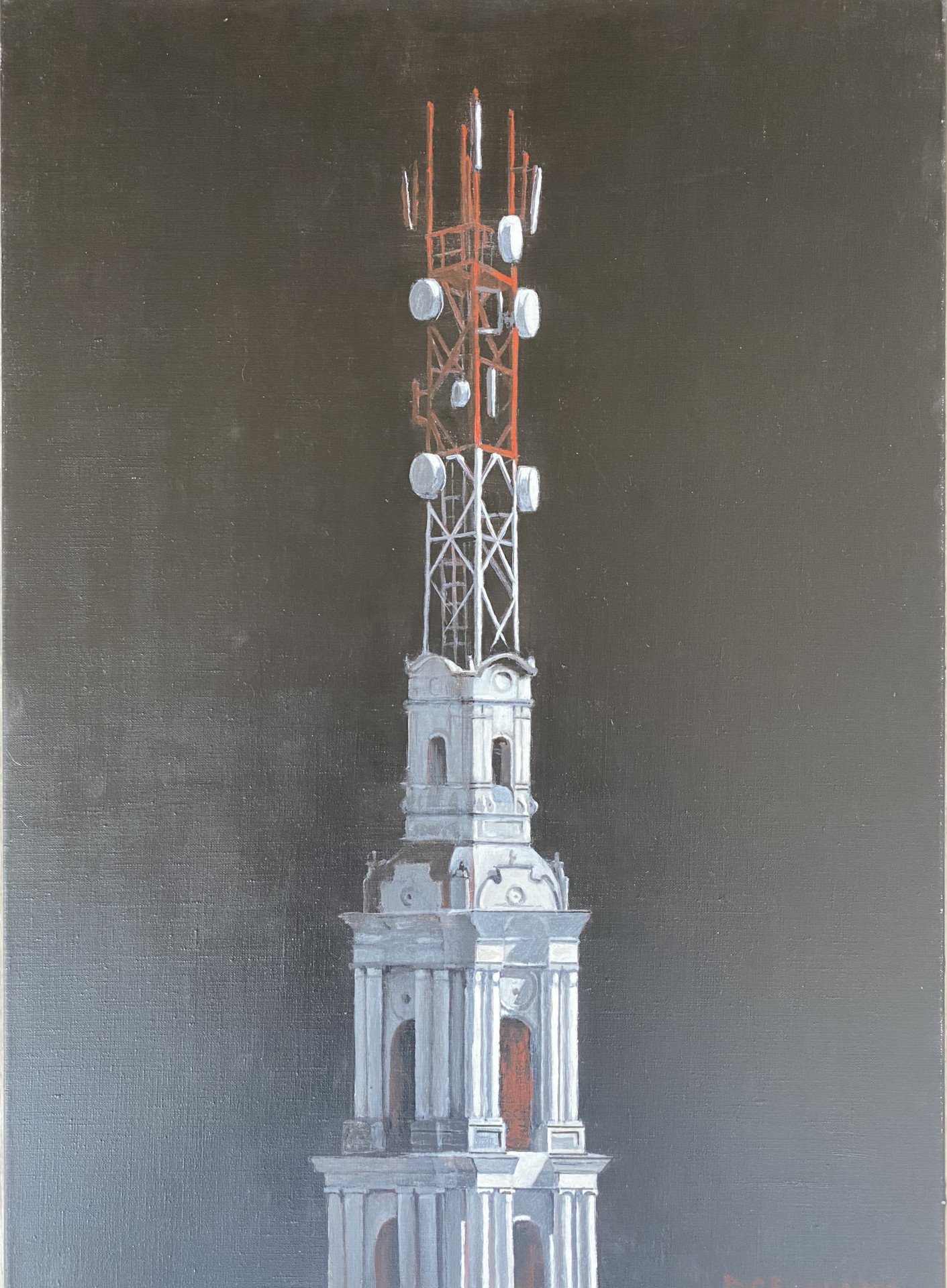 Making a connection Painting by Johnny Brisko