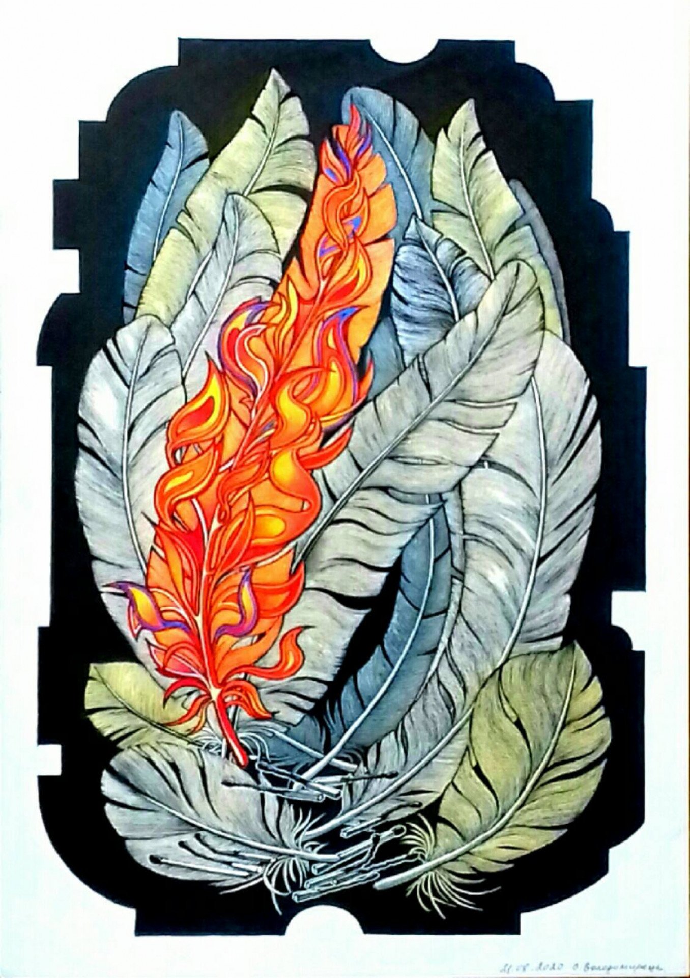 Stamina Drawing - Oleksandr Volodymyrets - Jose Art Gallery