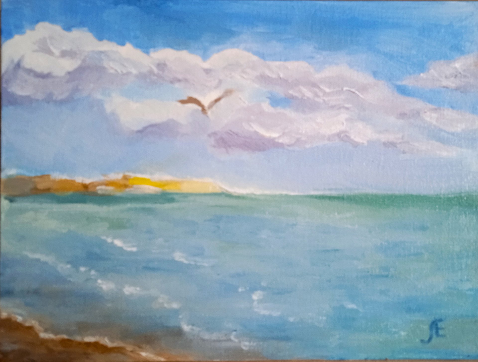 Evening on the sea Painting by Elena Lebedeva