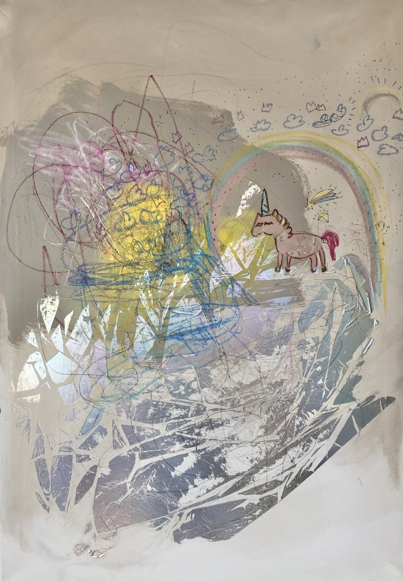 Contemporary art Dreamer Painting by Maria Buduchikh