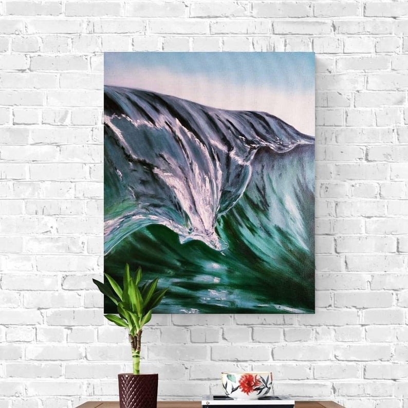 Big Wave Painting by OLGA MATVEIUK - Jose Art Gallery