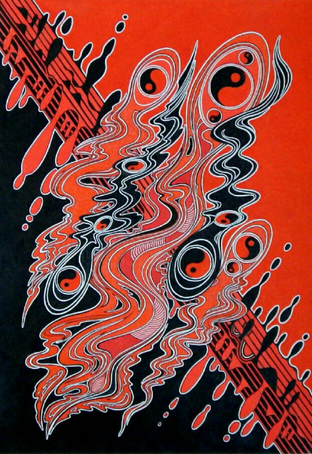 LOVE & HATRED Drawing - Oleksandr Volodymyrets