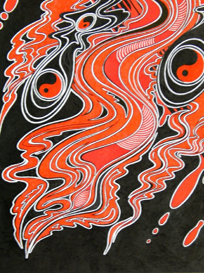 LOVE & HATRED Drawing - Oleksandr Volodymyrets - Jose Art Gallery