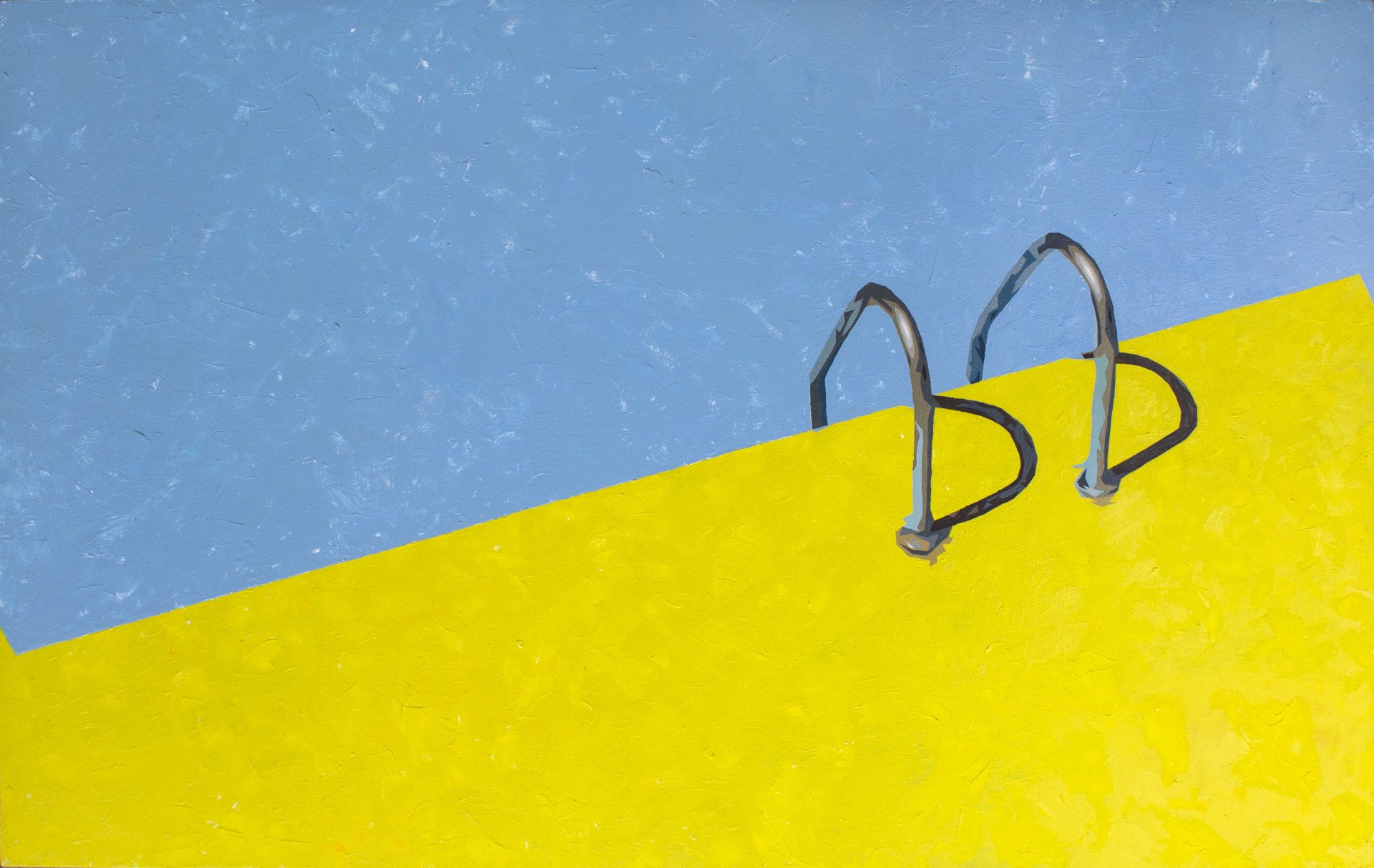 Summer Pool Vibes: Modern Pop Art Painting by Zelko Radic Bfvrp
