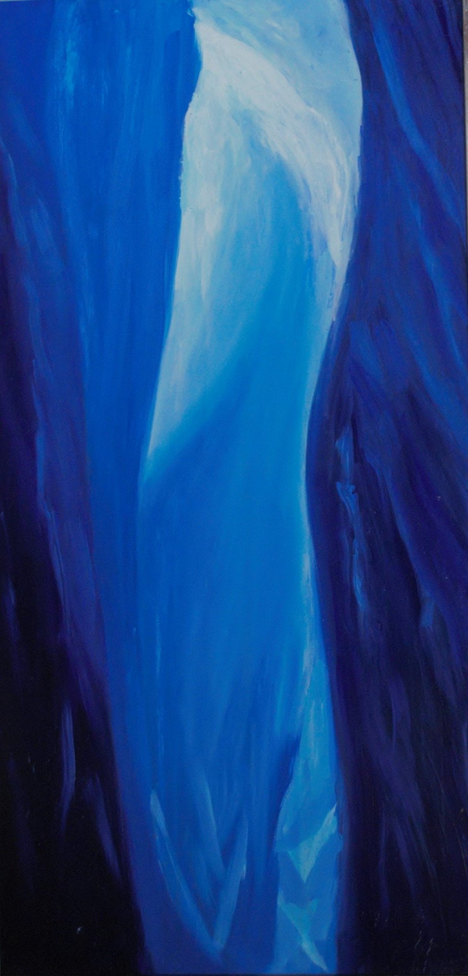 Blue abyss in Antarctica Painting by Yury Zaryanov