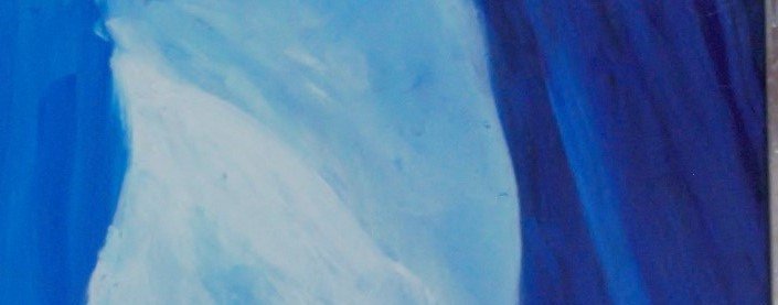 Blue abyss in Antarctica Painting by Yury Zaryanov - Jose Art Gallery