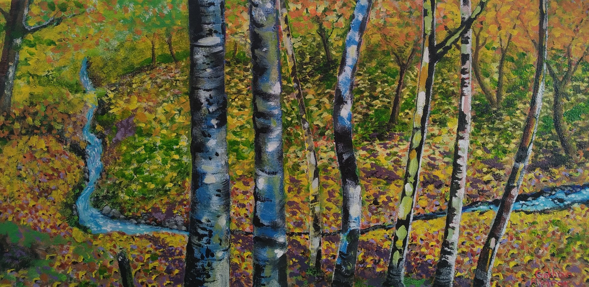 Rustle of leaves Painting by Gokhan Alpgiray