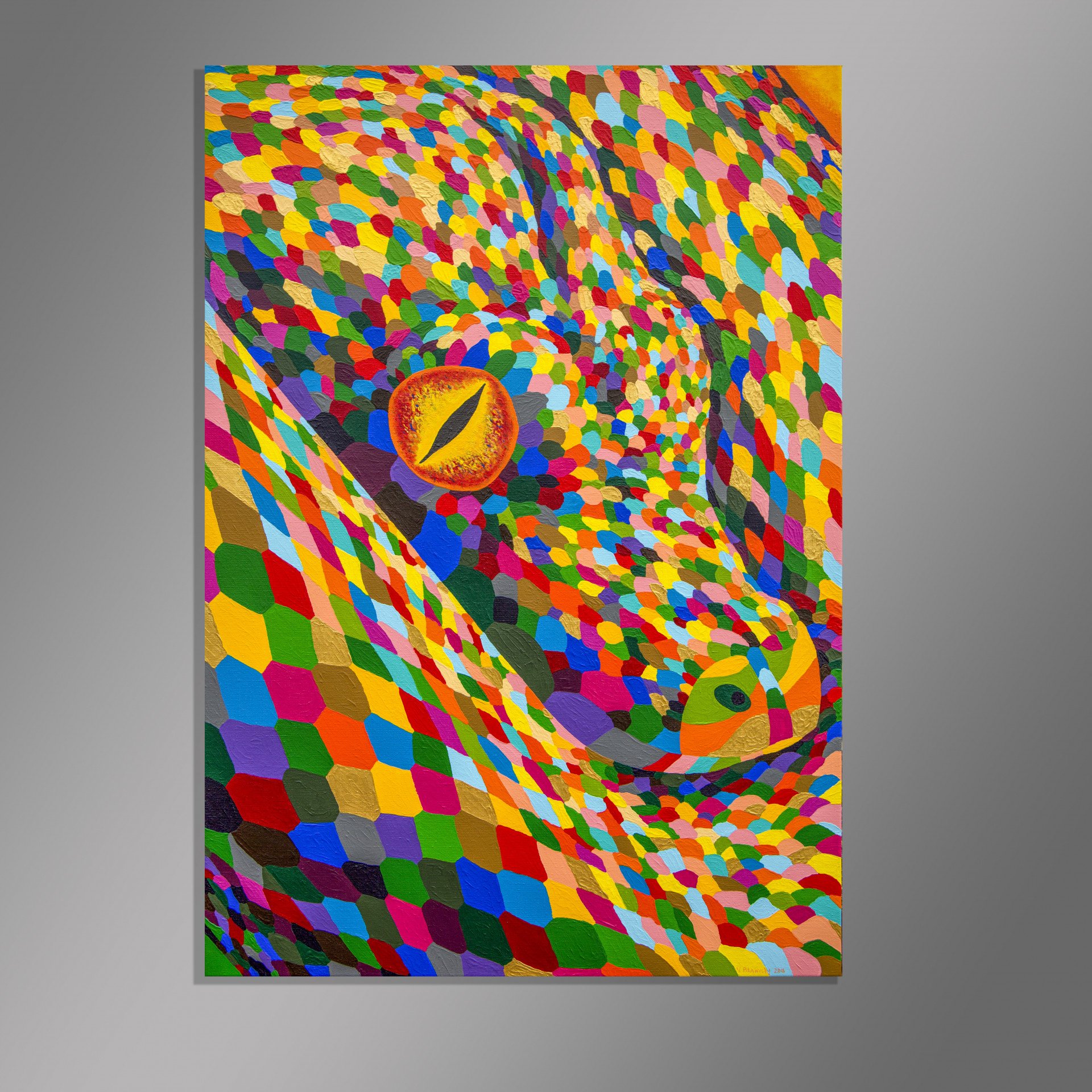 Fiery Snake Painting by Vitaliy Pikalevskiy - Jose Art Gallery