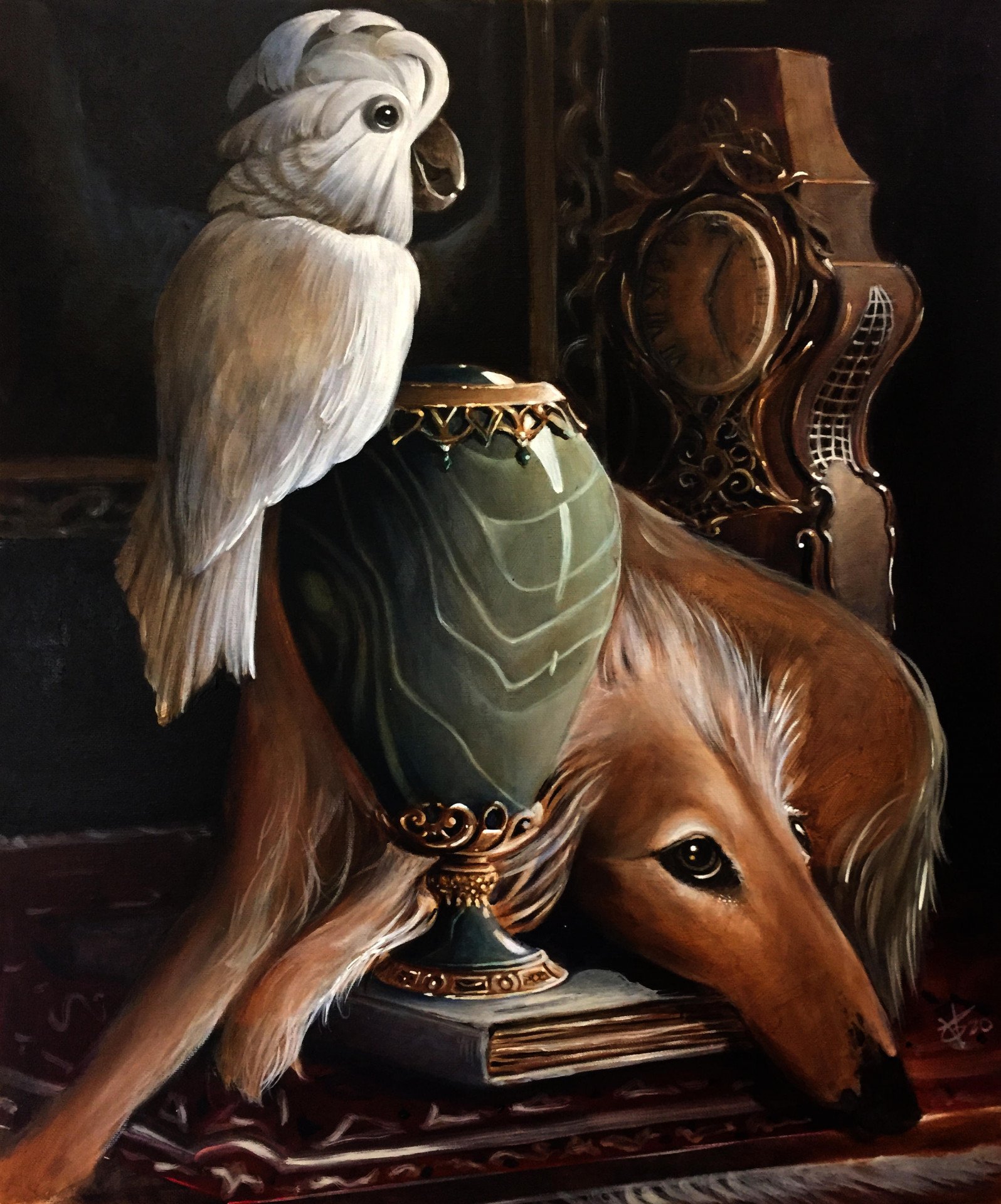 A precious book Painting by Valentina Toma'