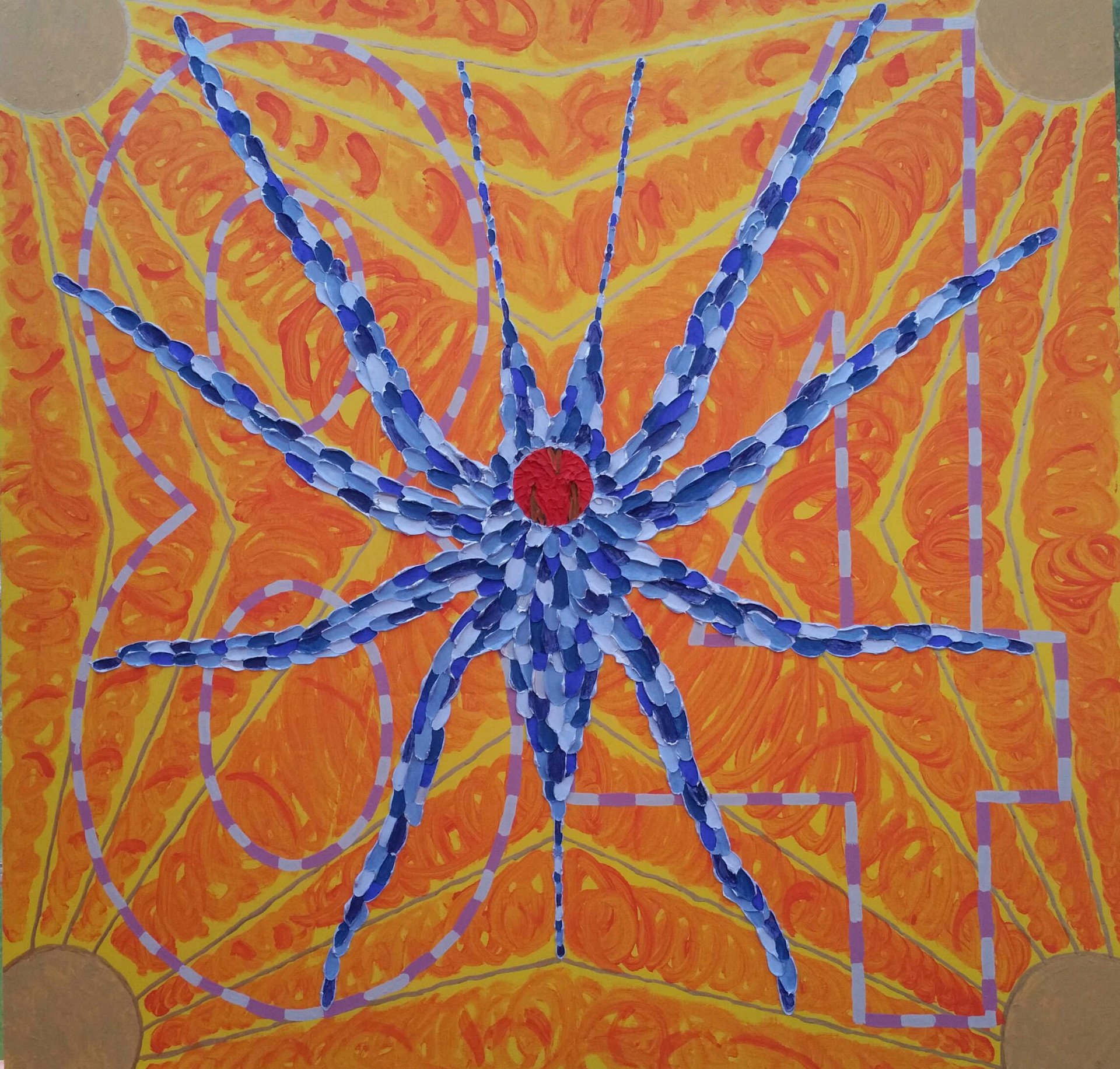 Blue star Painting by ter san - Jose Art Gallery