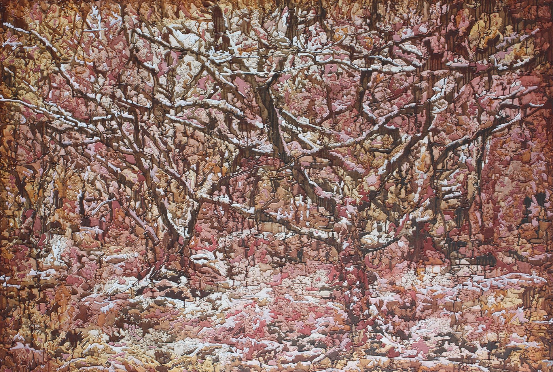 Apple orchard. Painting by SERHII KYRYLLOV