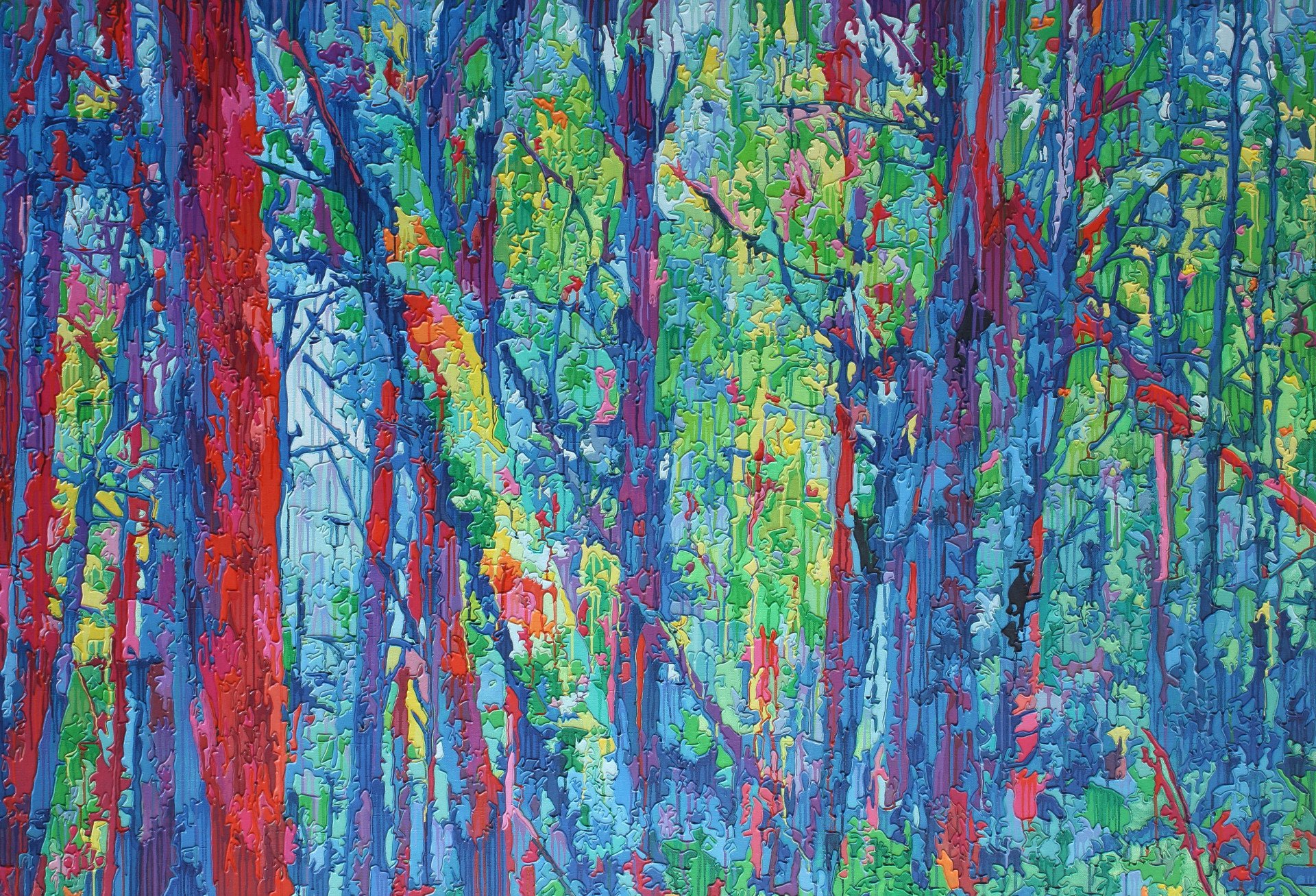 SPLITTER ECHO Painting by SERHII KYRYLLOV - Jose Art Gallery