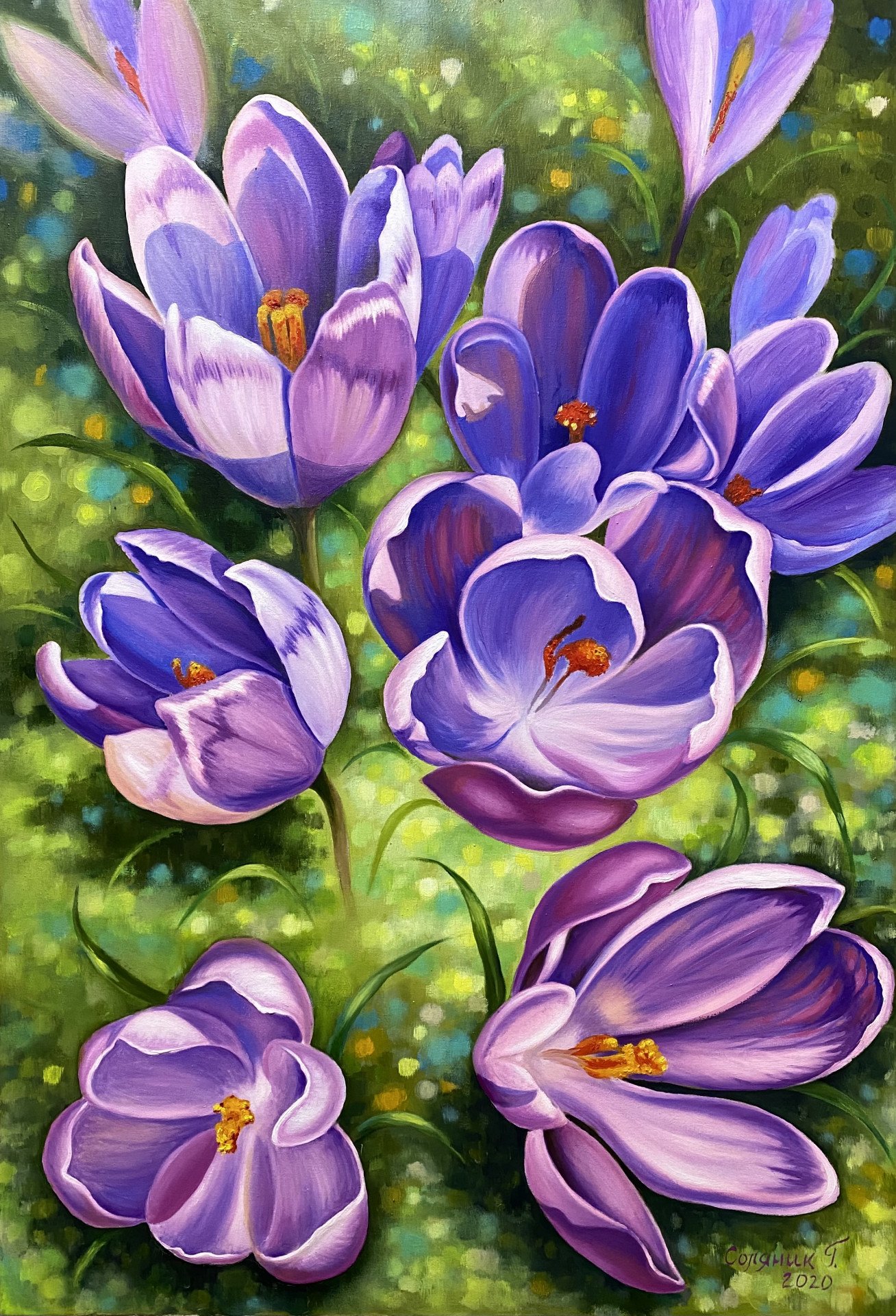 Spring eyes Painting by Galina Solianyk - Jose Art Gallery