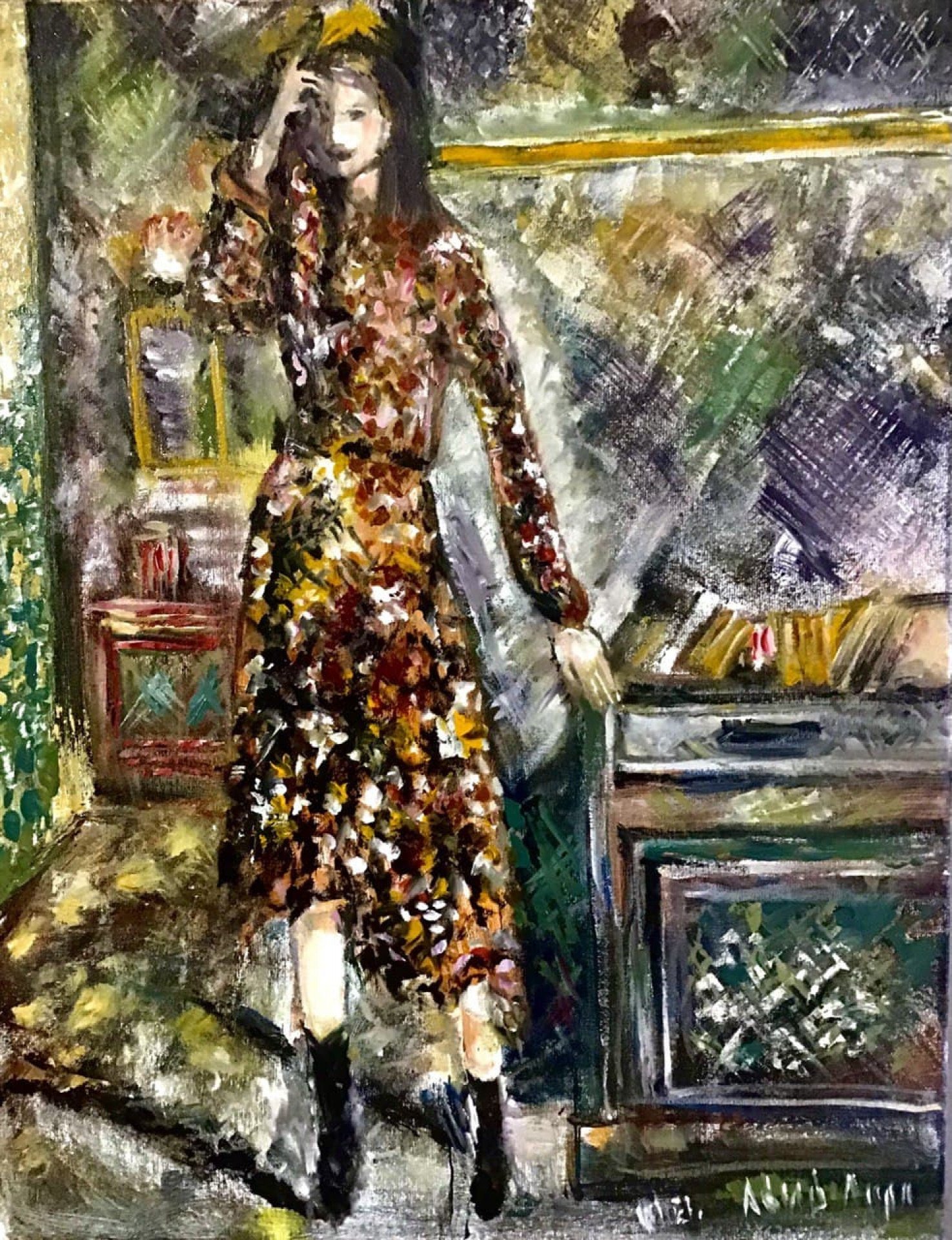 What should I do ? Painting by Larysa Abid