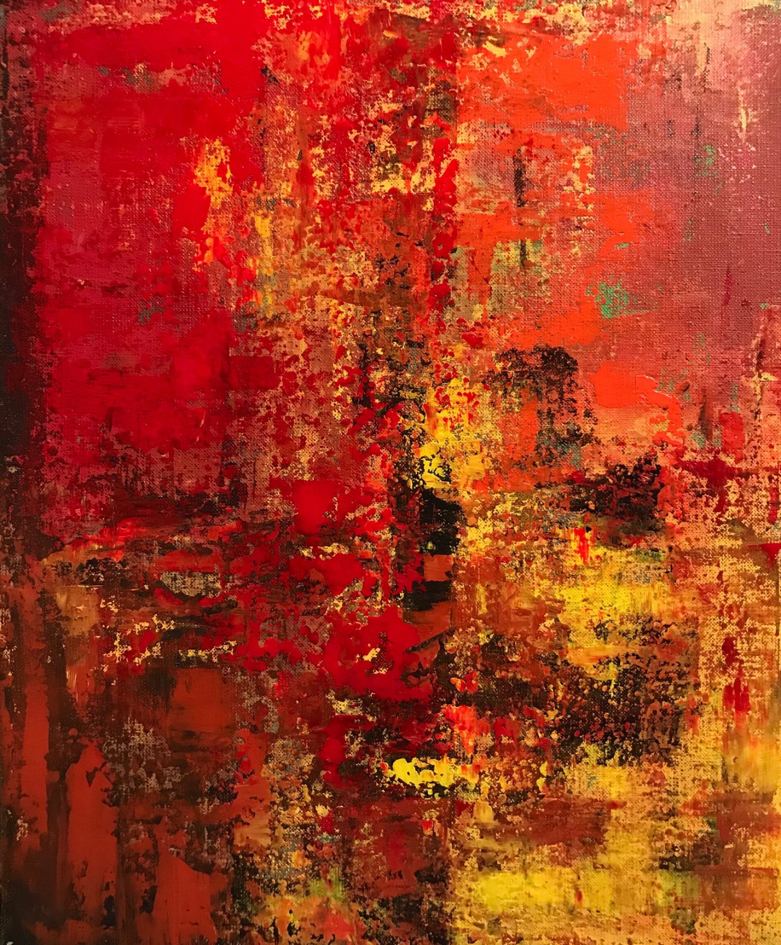 Red Ox Painting by Zue Razali - Jose Art Gallery