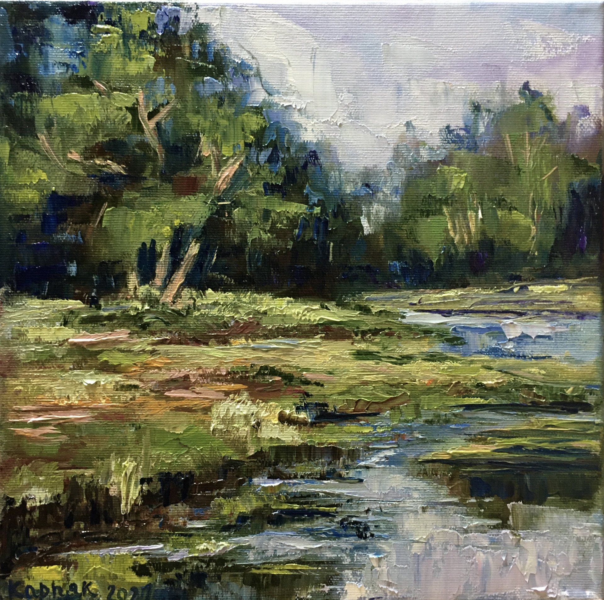 Living water Painting by Iryna Karpiak - Jose Art Gallery