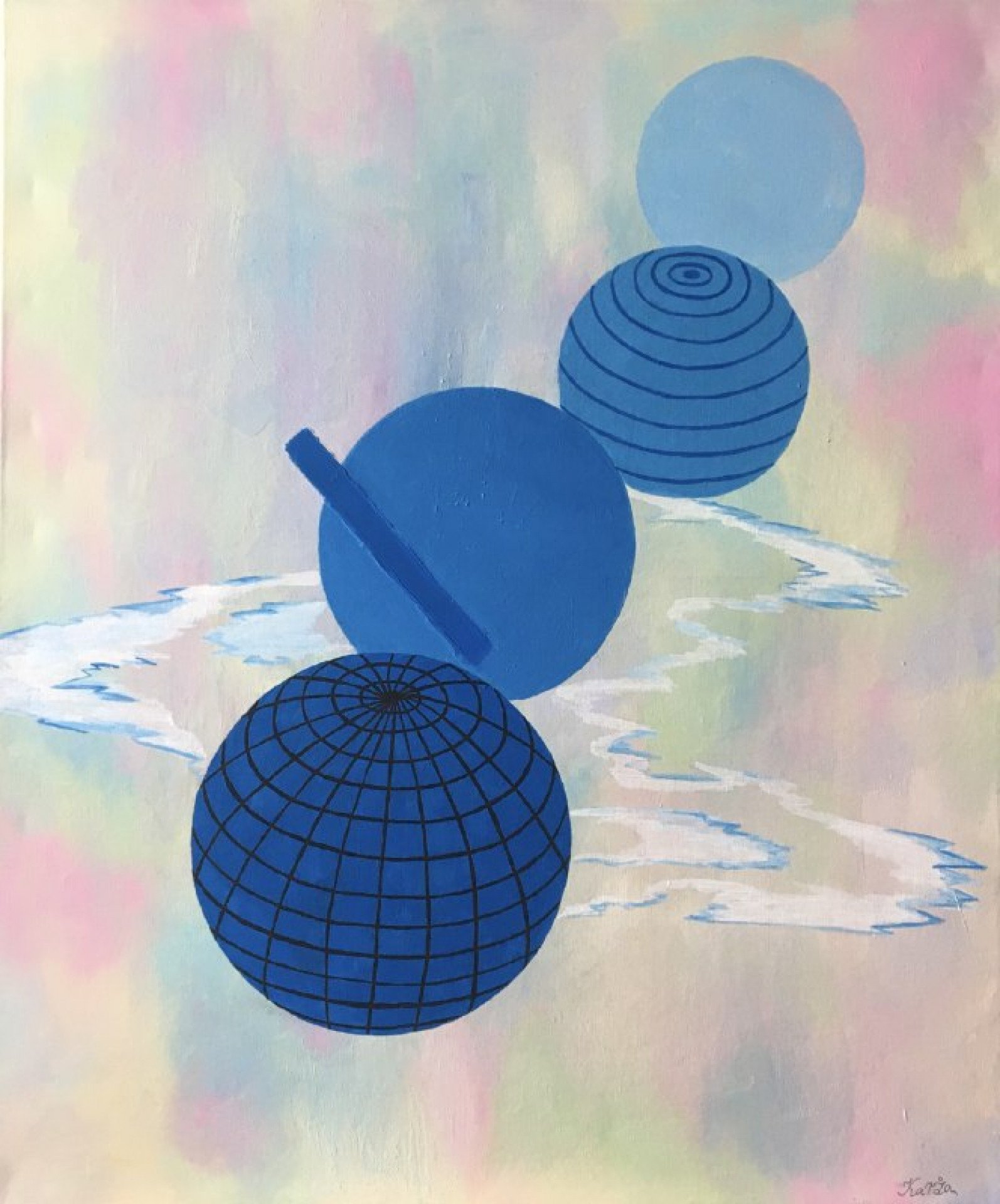 Spheres Painting by Katerina Goncharuk - Jose Art Gallery