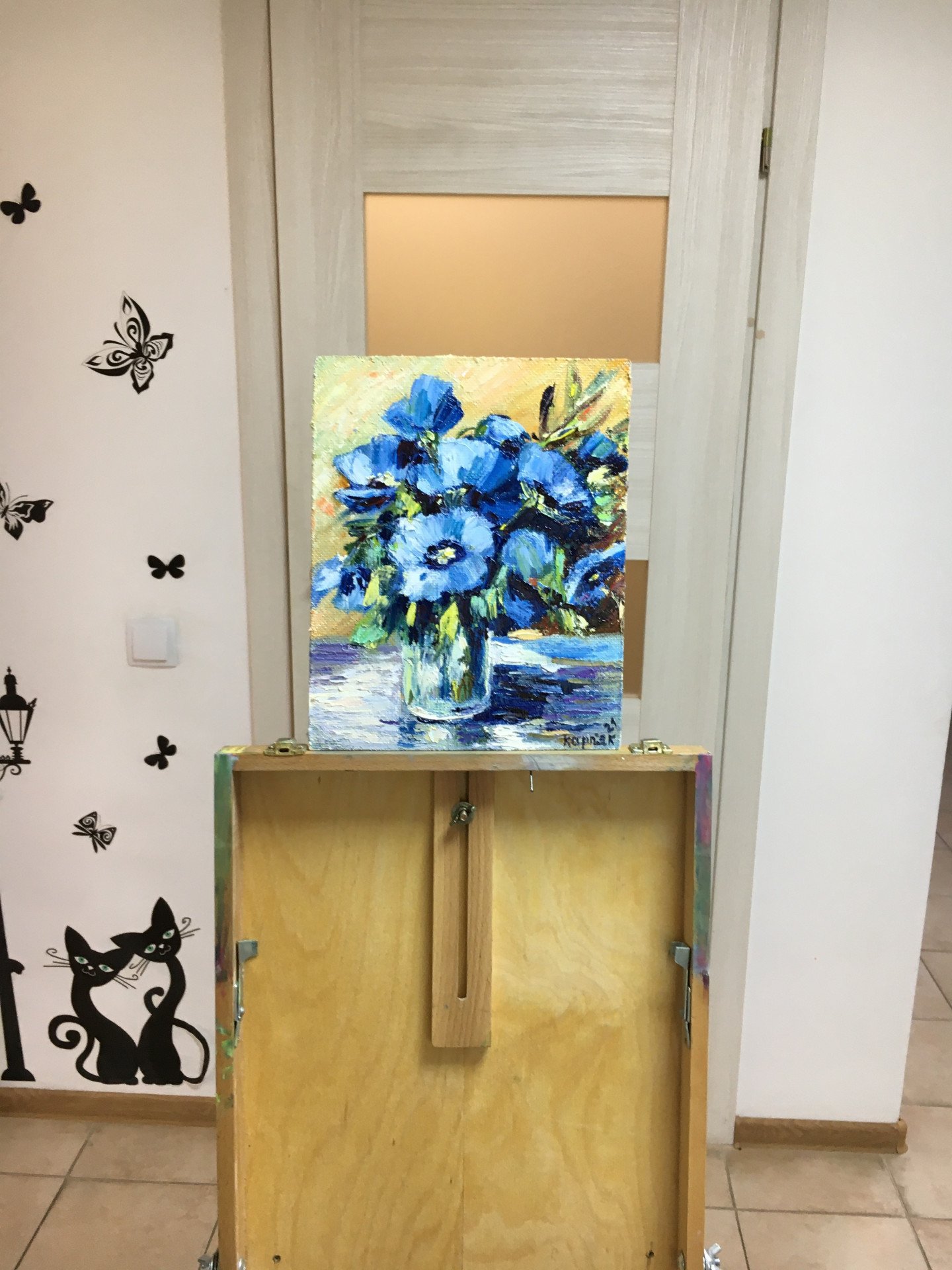 Delicate flowers Painting by Iryna Karpiak - Jose Art Gallery
