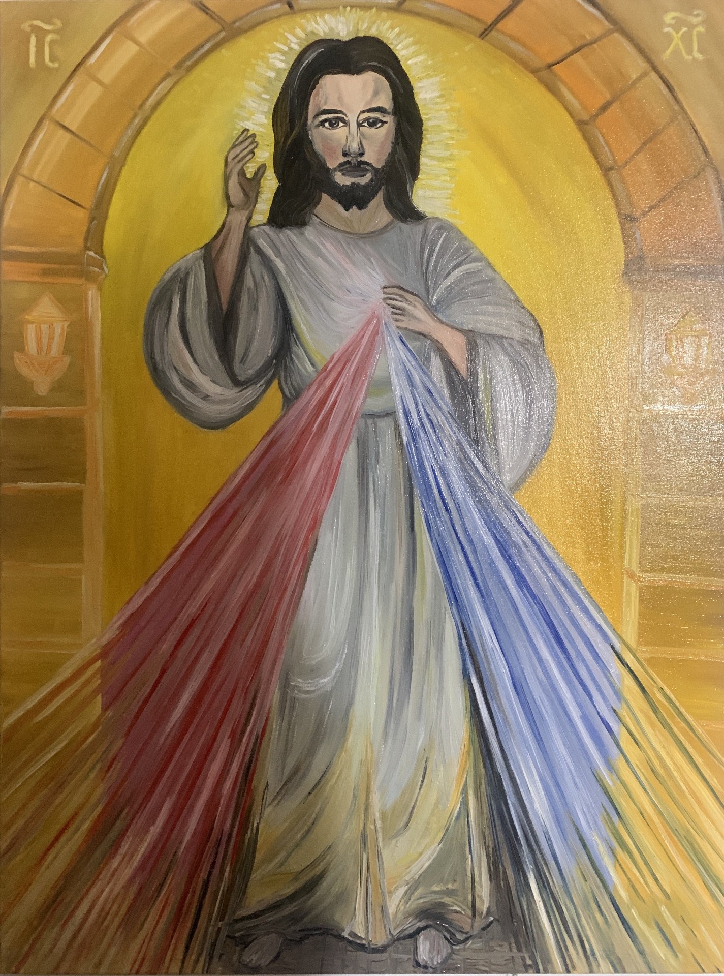 Jesus the Merciful Painting by Kseniia Karavan
