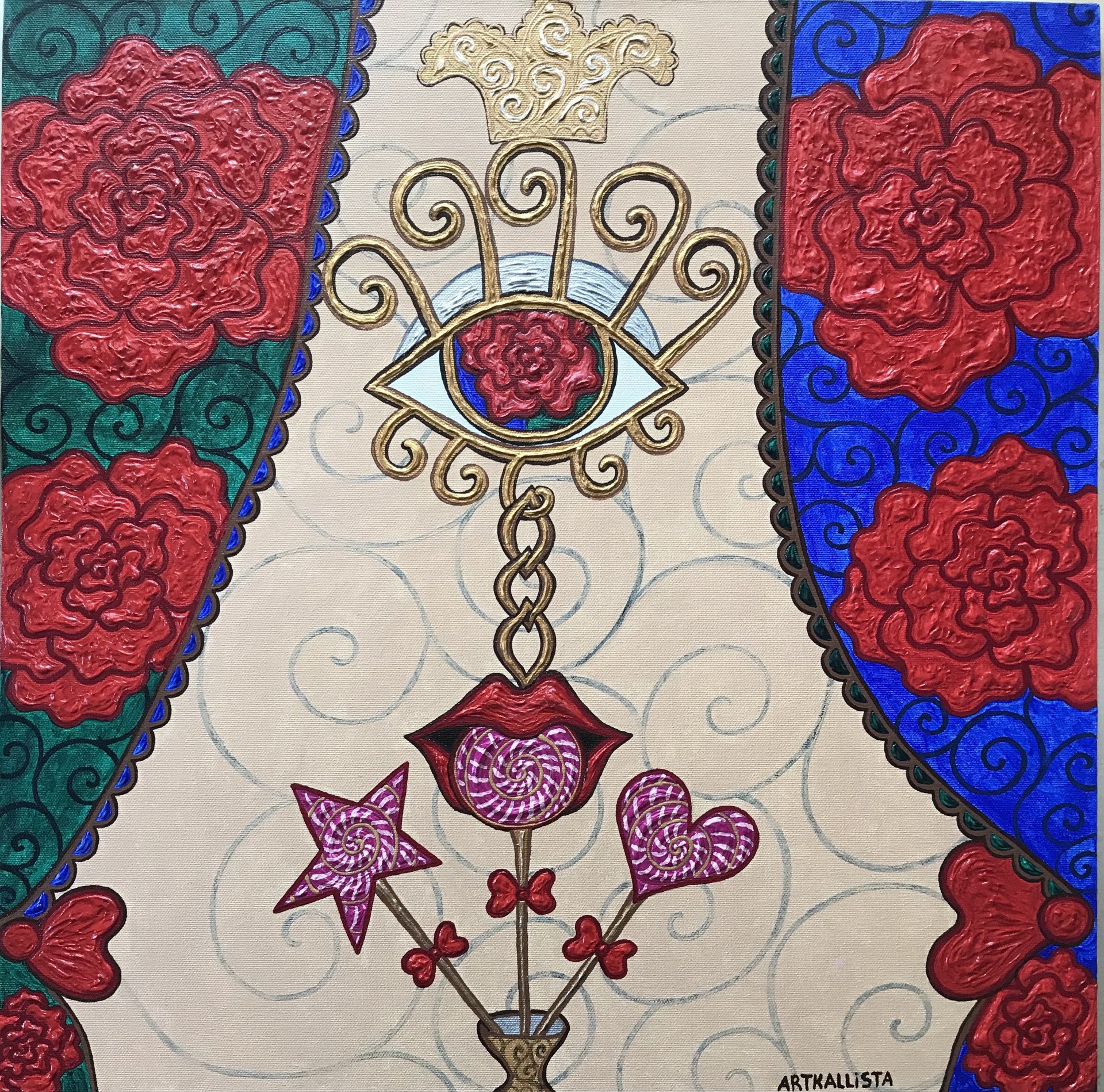 Bright Tastes Sweets Painting by Kallista Ivanova