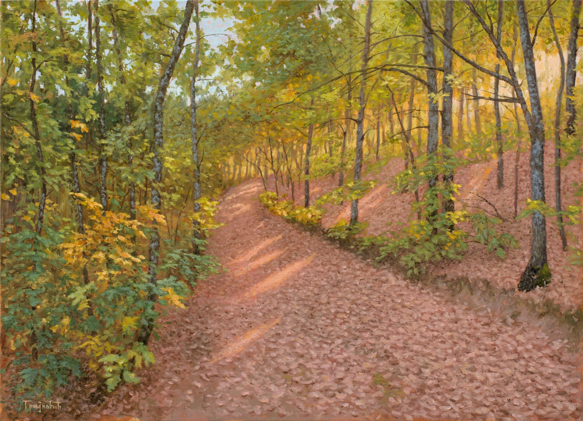 Oak Forest Painting by Dejan Trajkovic - Jose Art Gallery
