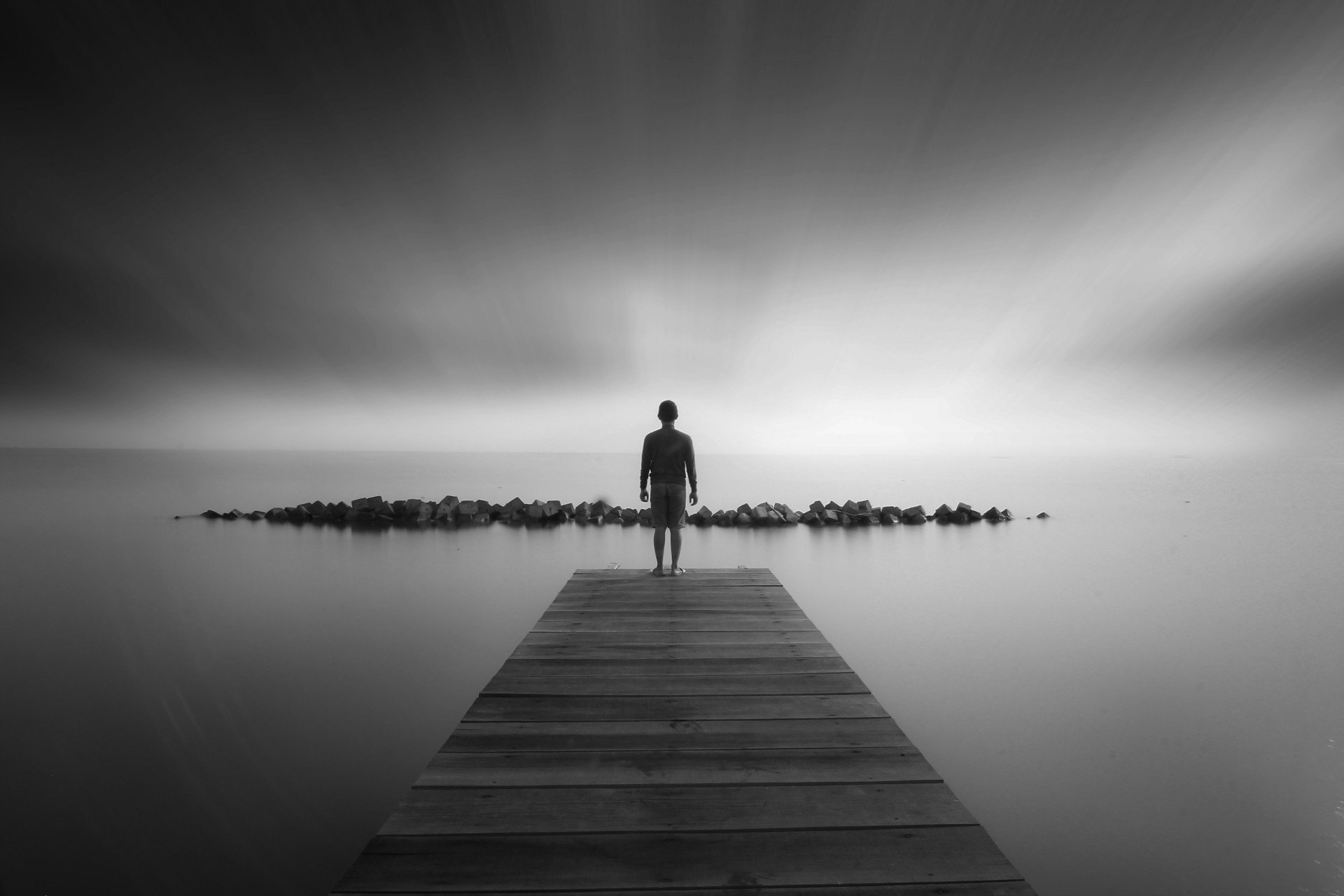 Seeking the light Painting by Budi Rahardi