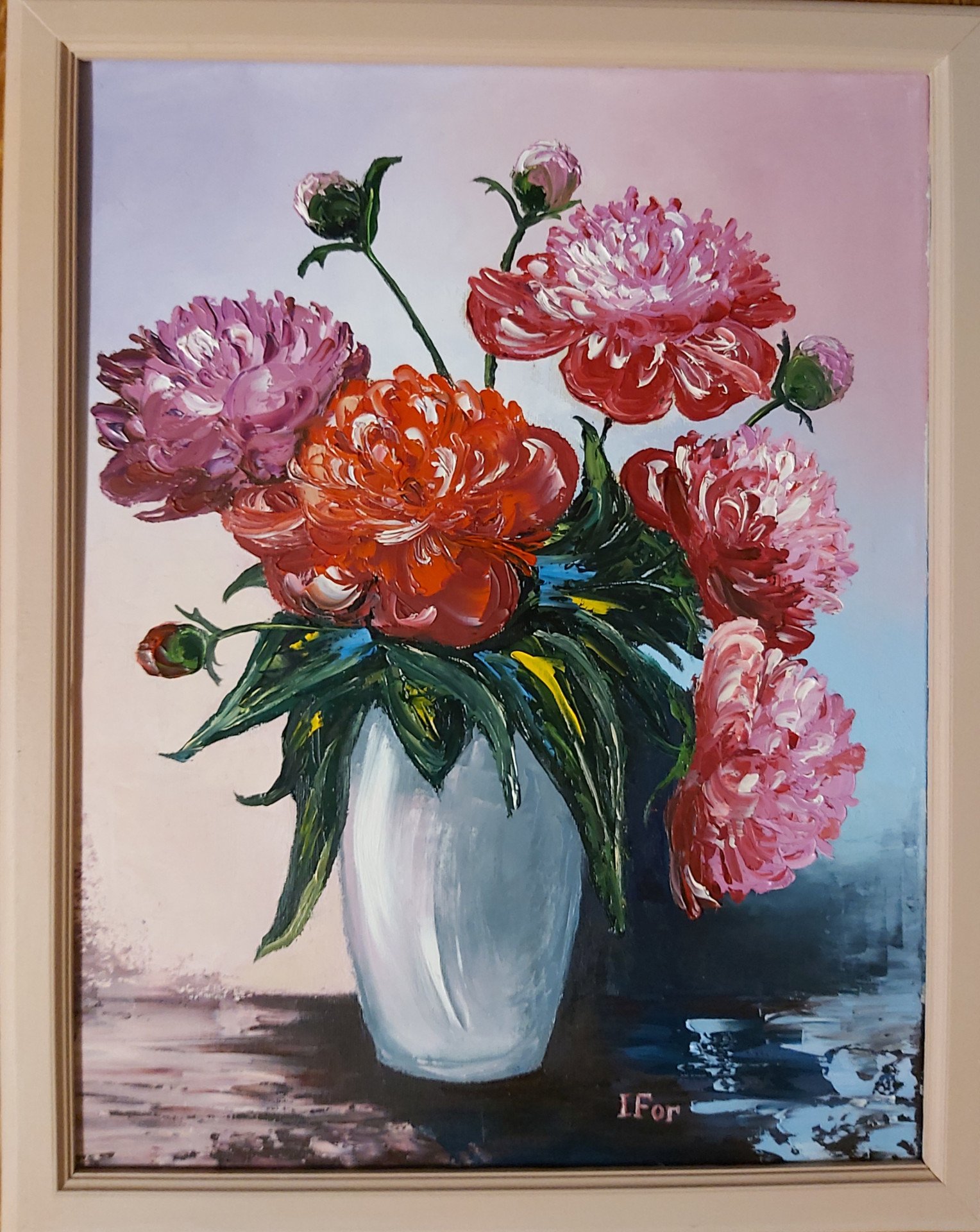Peonies Painting by Irina Forostiana - Jose Art Gallery