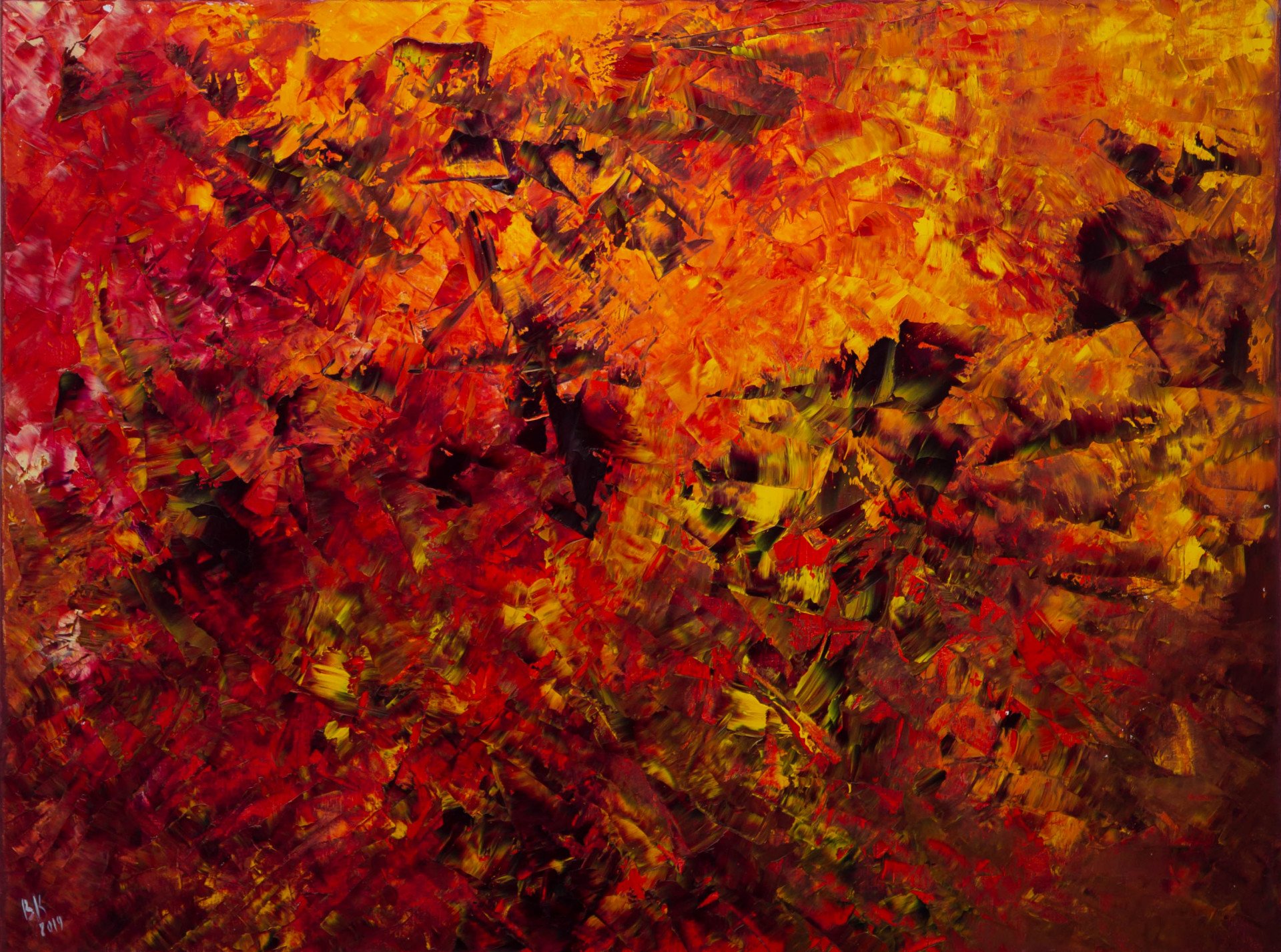 Foreboding Painting by Veronika Kyrychenko