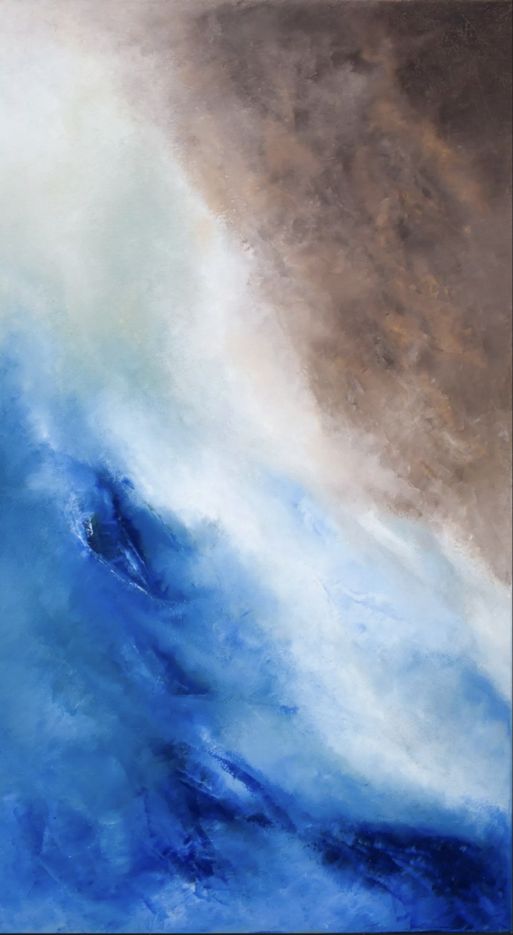 Sleeping river Painting by Veronika Kyrychenko