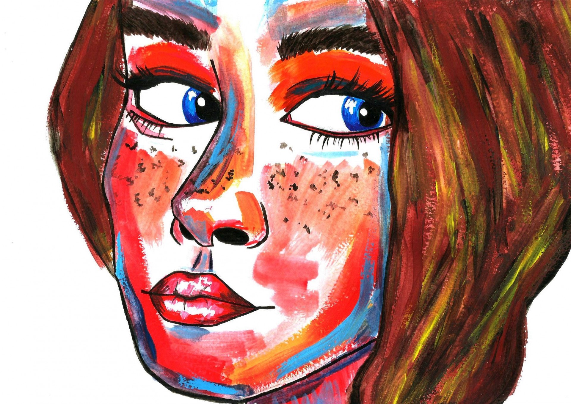 Ordinary portrait Painting by Ayano May - Jose Art Gallery