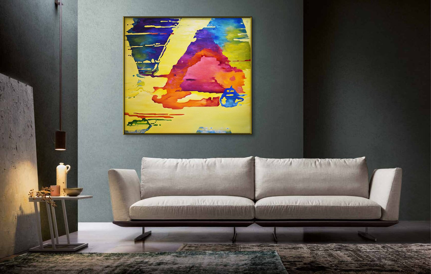 SOUNDS - original oil painting Painting by MARINA Venediktova