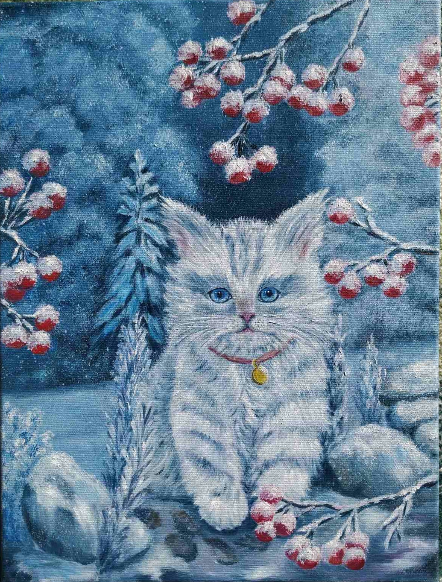 Kitty Painting by IRYNA NUZHDIAK - Jose Art Gallery
