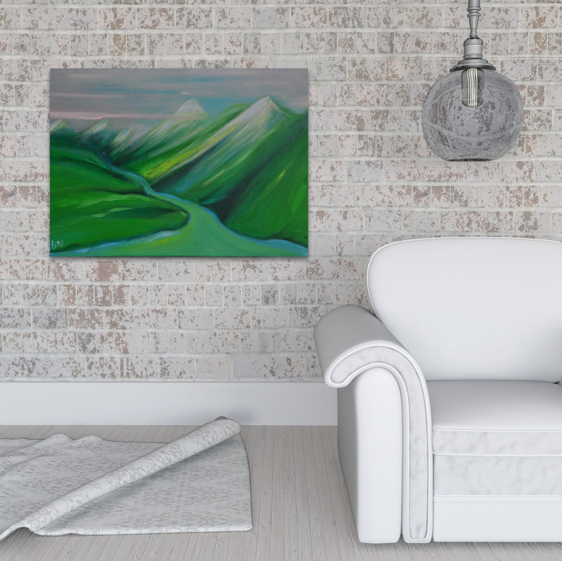 Mountain Peace Painting by Tetiana Bilous - Jose Art Gallery