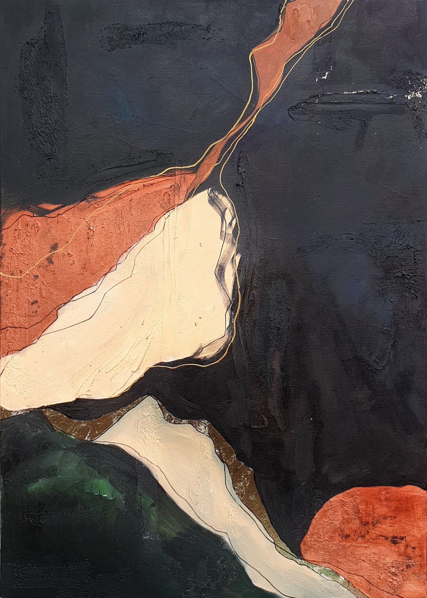 Flow of energy Painting by Liana Dugujeva - Jose Art Gallery