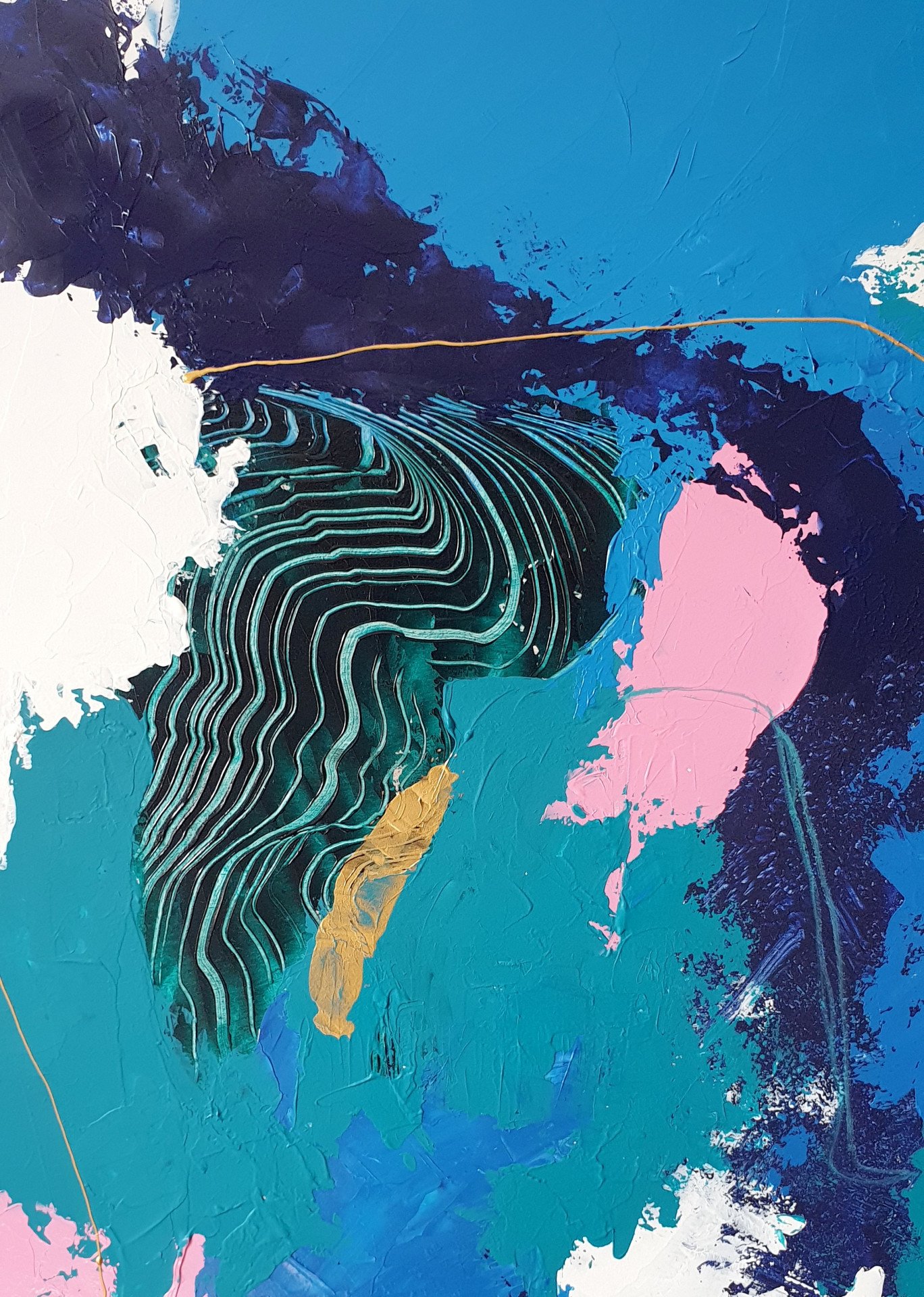 Peaceful map Painting by Liana Duguzheva - Jose Art Gallery